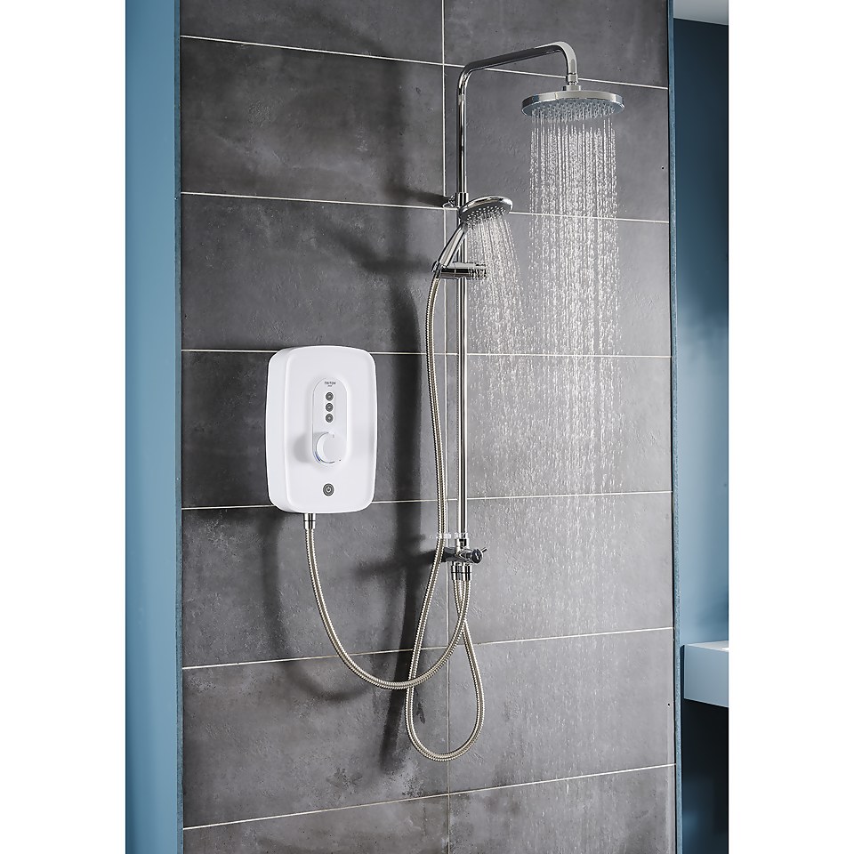 Triton Opal 4 Duelec 10 5kw Electric Shower White Homebase