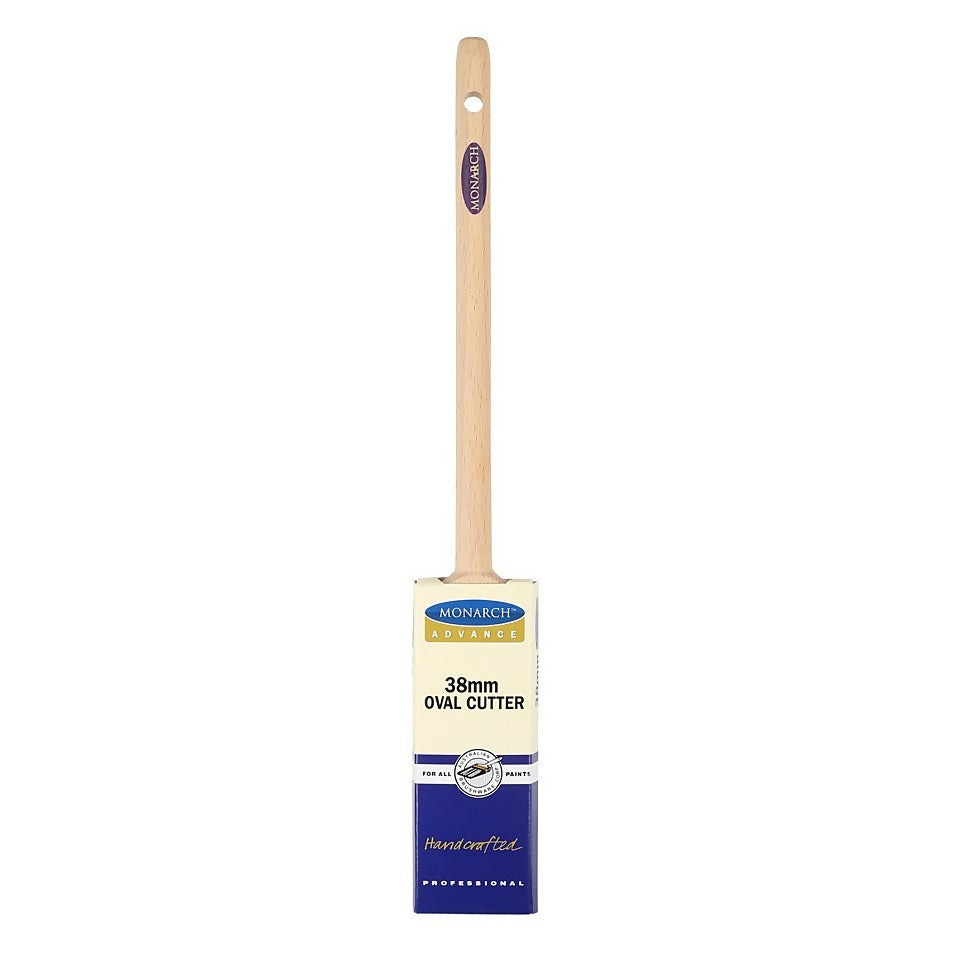 Monarch Advance Oval Cutter Paint Brush - 38mm | Homebase