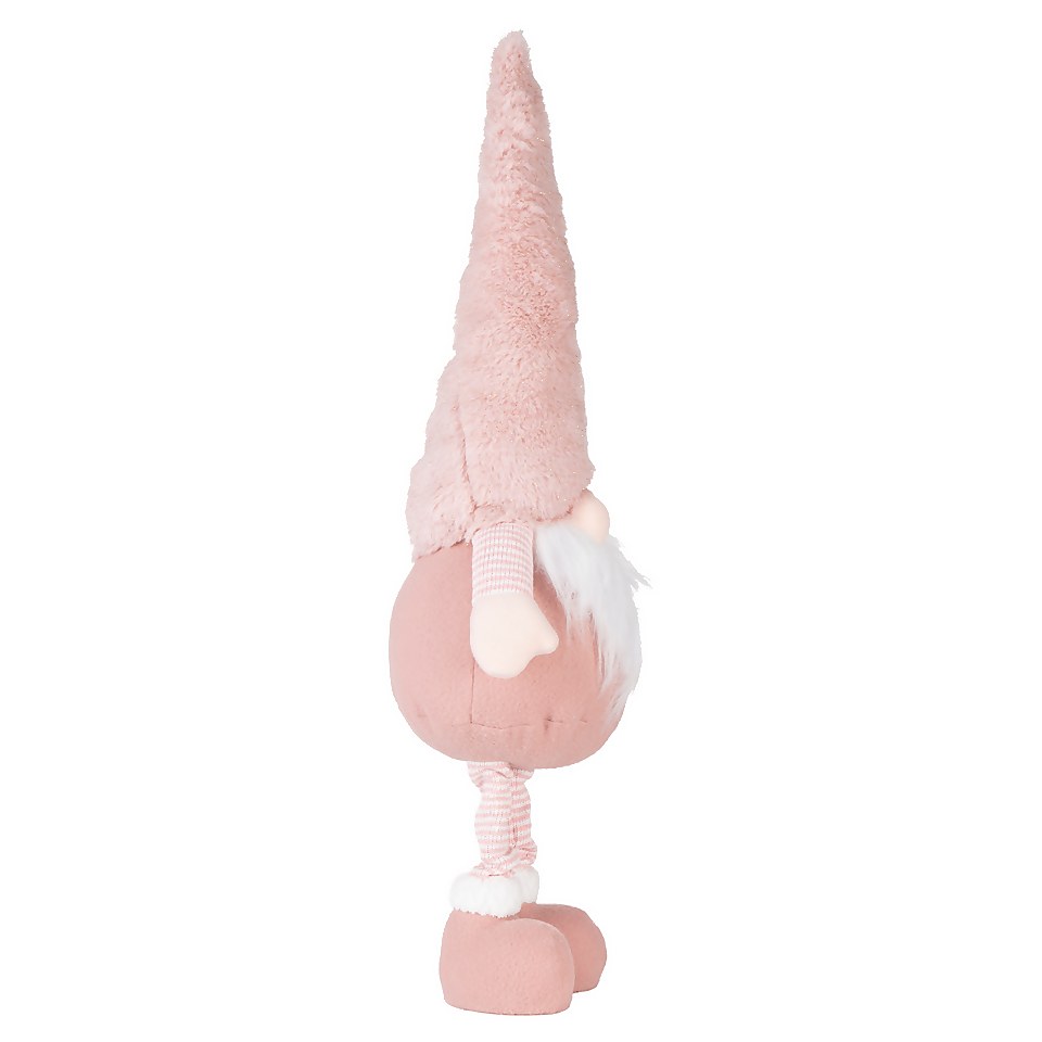 Pink Standing Gonk Christmas Decoration - 70cm | Homebase