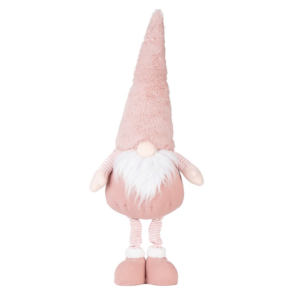 Pink Standing Gonk Christmas Decoration - 70cm | Homebase