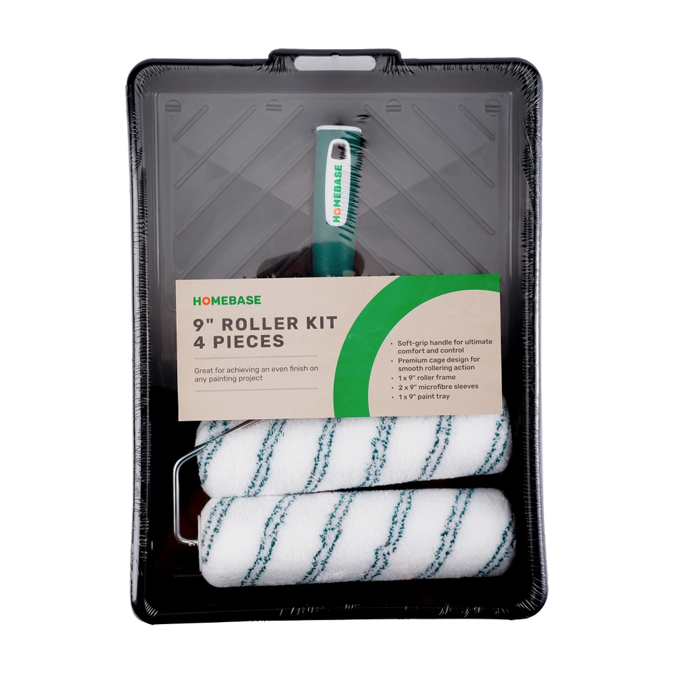 Homebase 9in Paint Roller Kit - 4 Piece Pack | Homebase