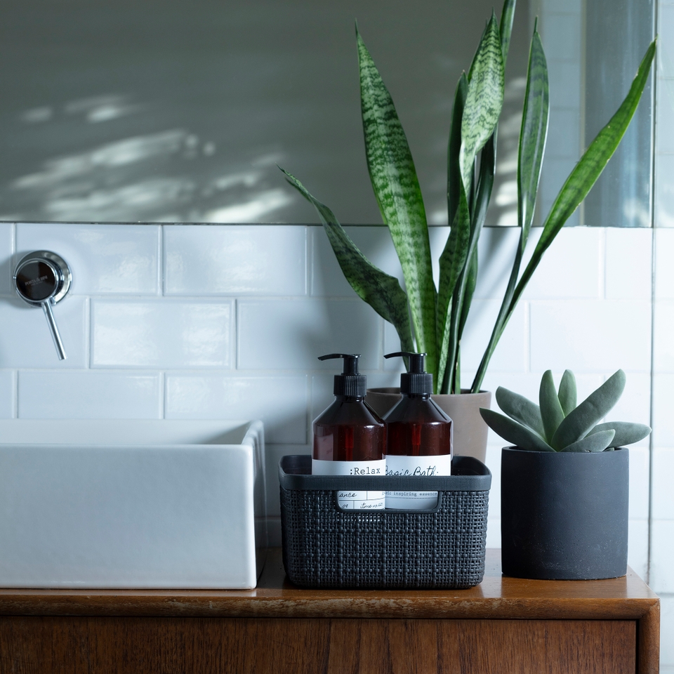 Curver Jute Small Storage Basket 5L at Marvin Wolbert blog