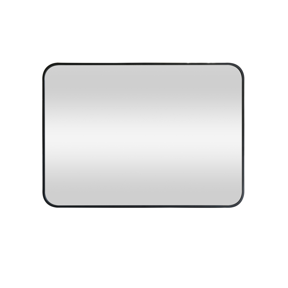 Aluminium Curved Square Mirror - 50x70cm | Homebase