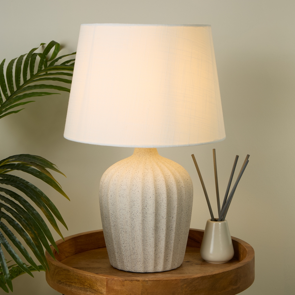 Table lamps at homebase store