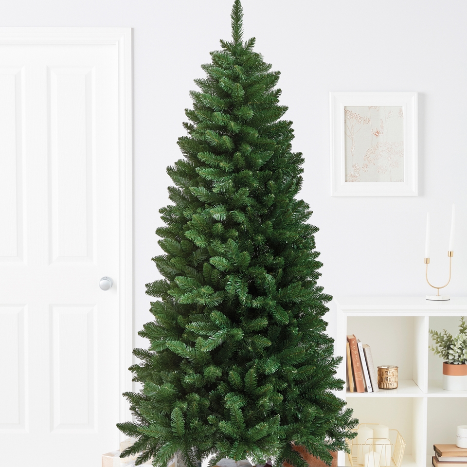7ft Boden Slim Spruce Artificial Christmas Tree Homebase