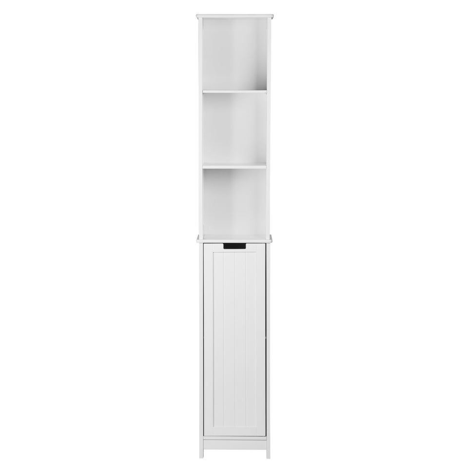 Traditional Bathroom Storage Tallboy (H)1730 x (W)300mm - White | Homebase