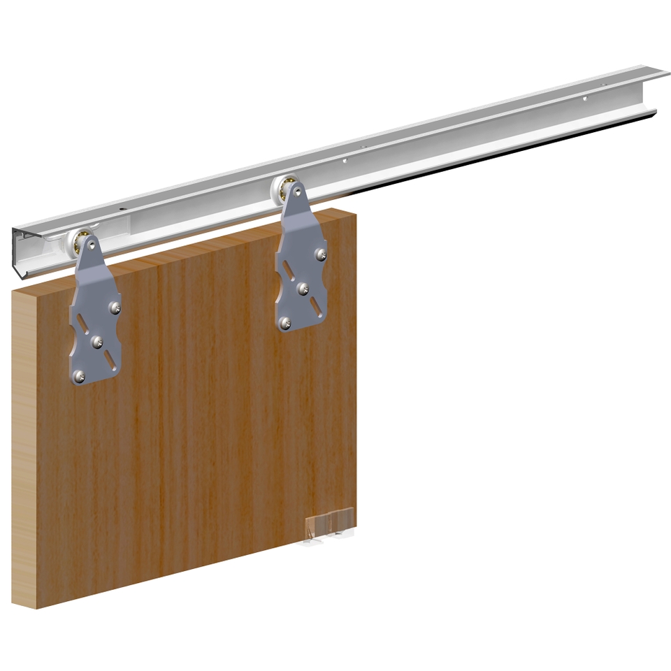 Rothley Saturn Sliding Door Track Kit 1800mm | Homebase