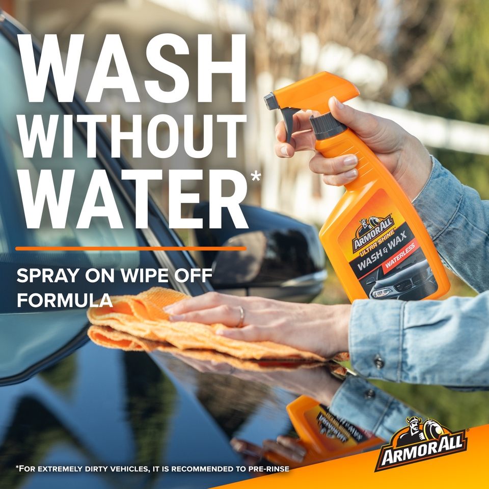 Armor All Waterless Wash and Wax Waterless Car Wash Spray - 500ml ...