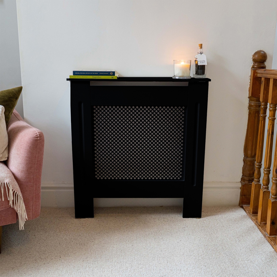 Jack Stonehouse Radiator Cover with Diamond Design in Black - Small ...