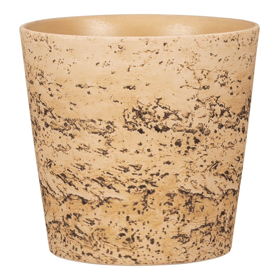 Scheurich Cork Ceramic Indoor Cover Pot - 14 cm | Homebase