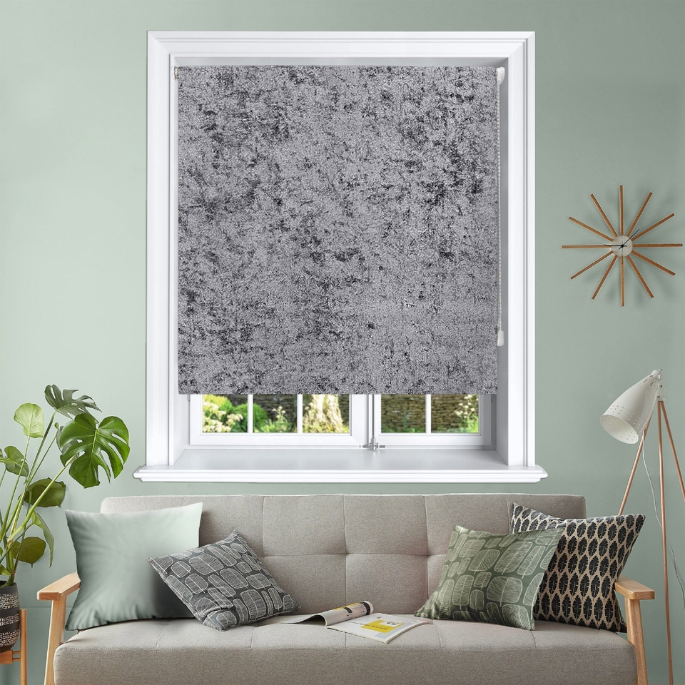 Grey blackout blind store