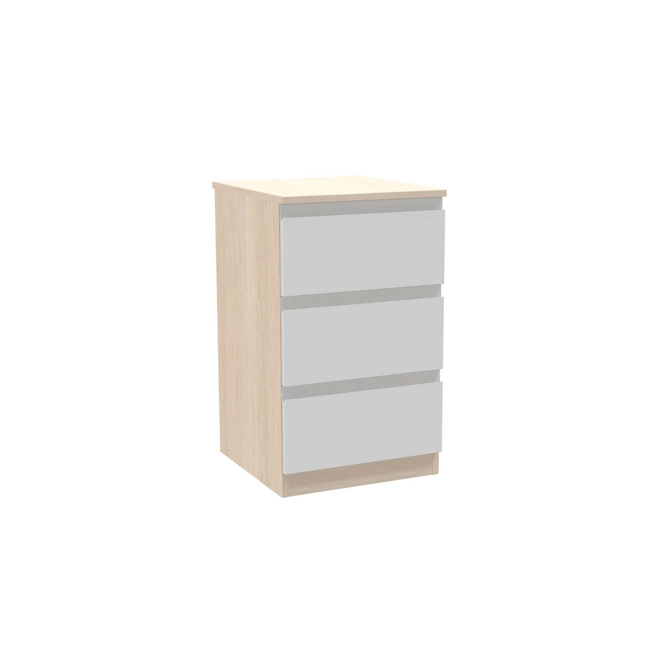 House Beautiful Escape Narrow Chest of Drawers - Oak Effect Carcass ...