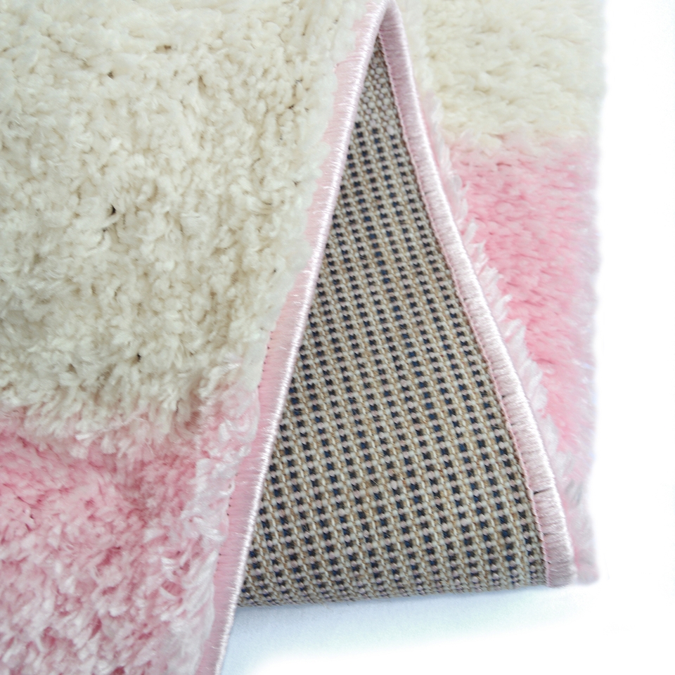 Snug Cloud Pink Rectangle Rug - 80x120cm | Homebase