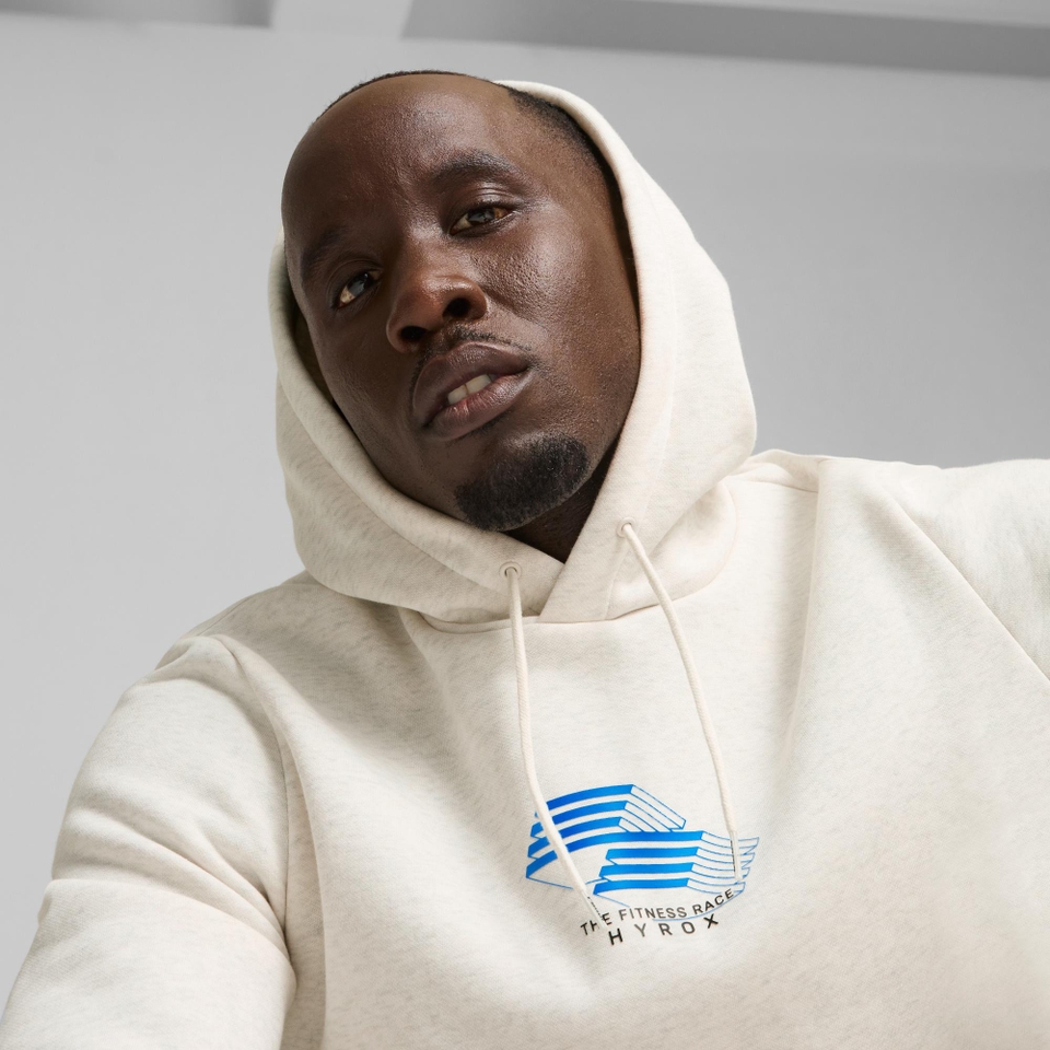 HYROX x PUMA Graphic Hoodie - White | HYROX Shop Official