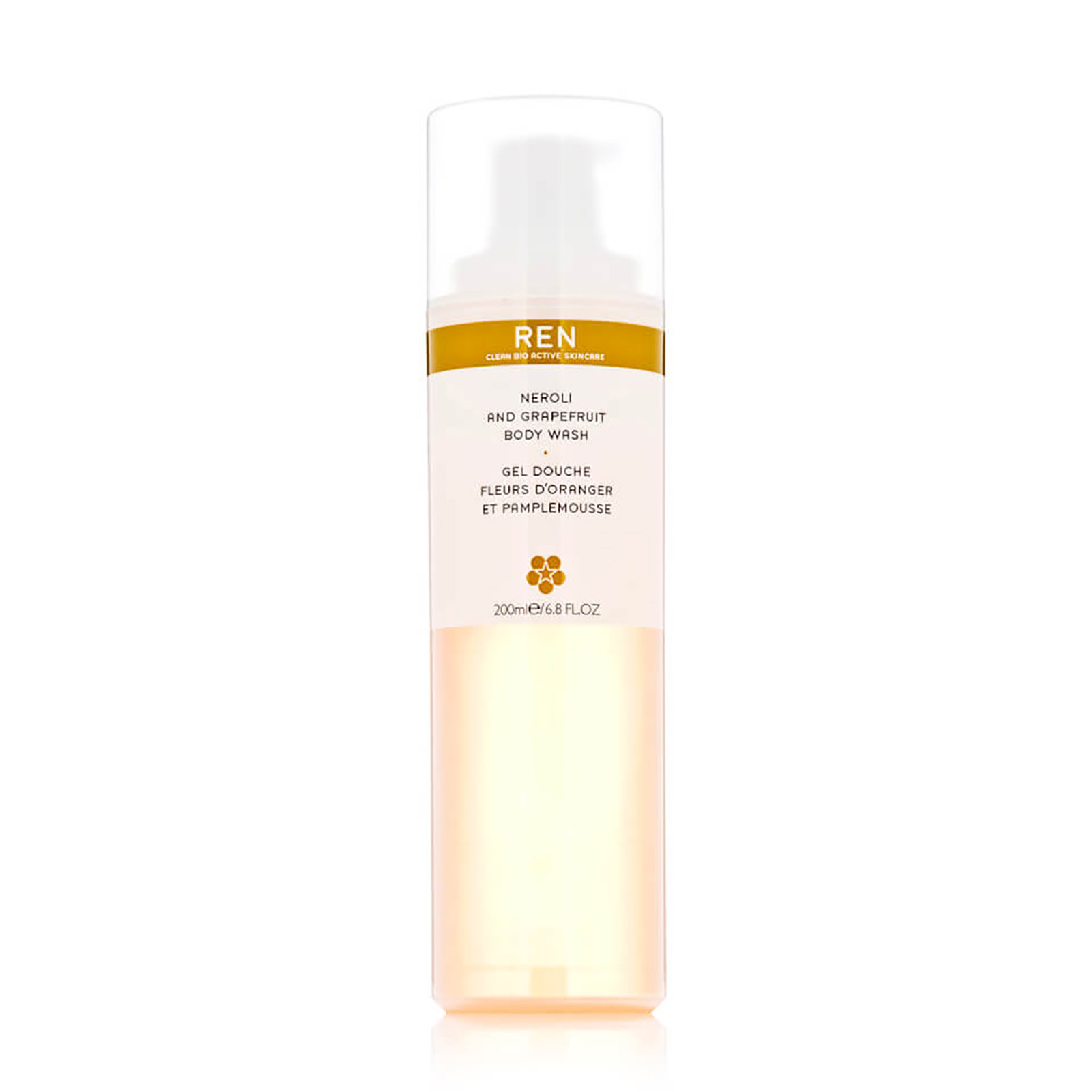 REN Clean Skincare Neroli And Grapefruit Zest Body Wash 200ml ...