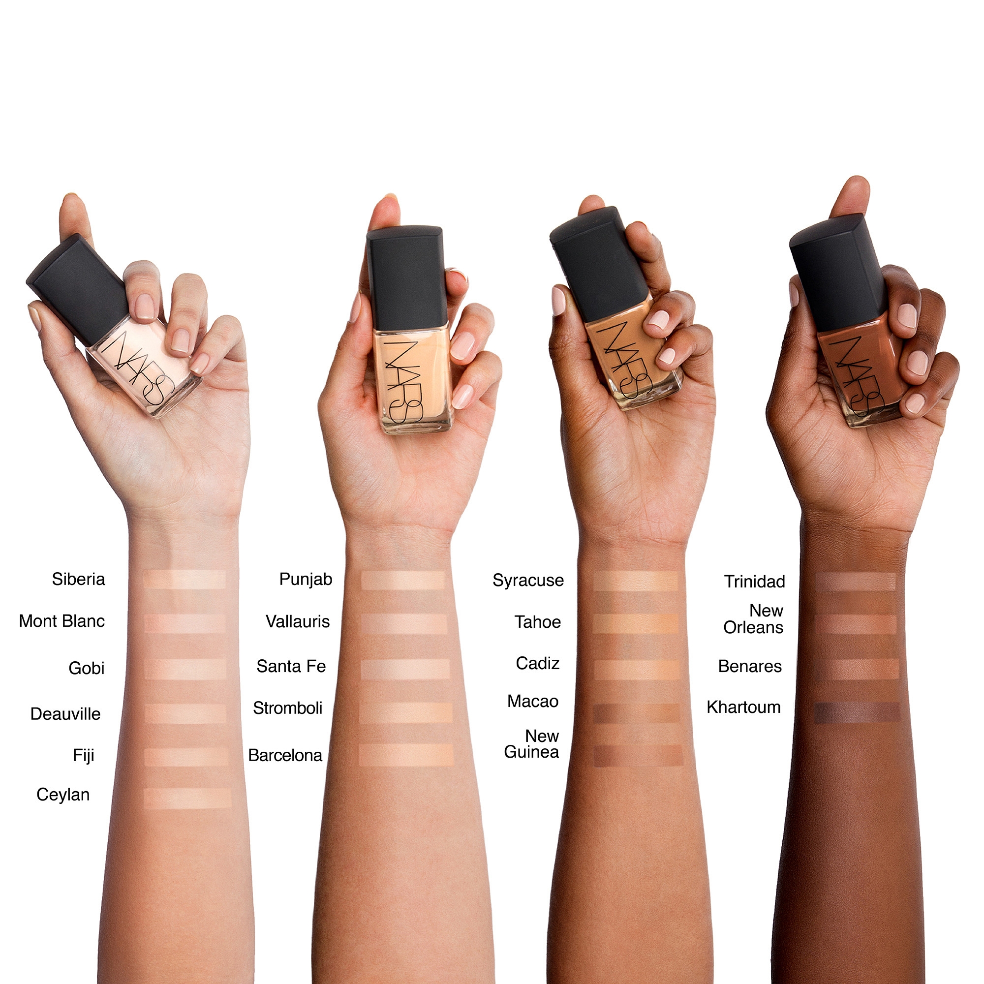 Nars foundation swatch store