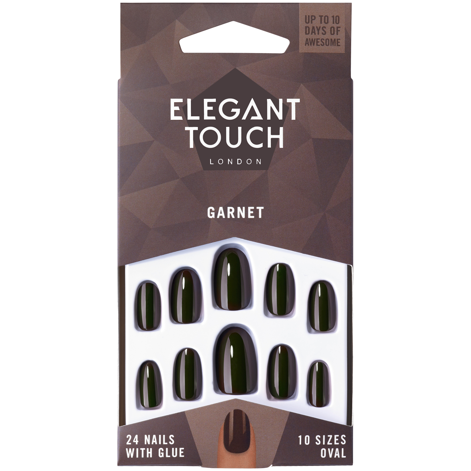 Elegant Touch Pre Polished Nails - Garnet | LOOKFANTASTIC