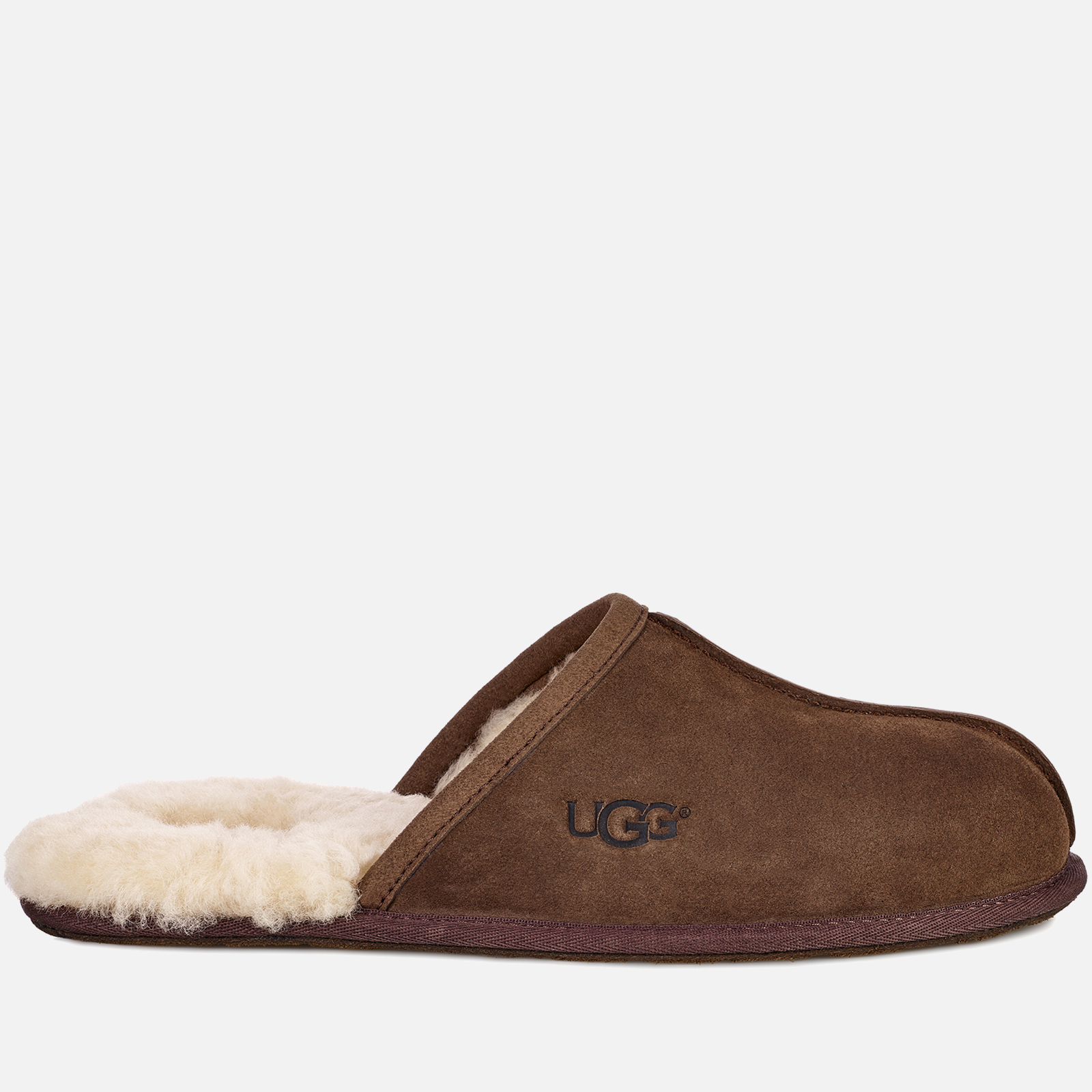 UGG Men s Scuff Suede Sheepskin Slippers Espresso Allsole