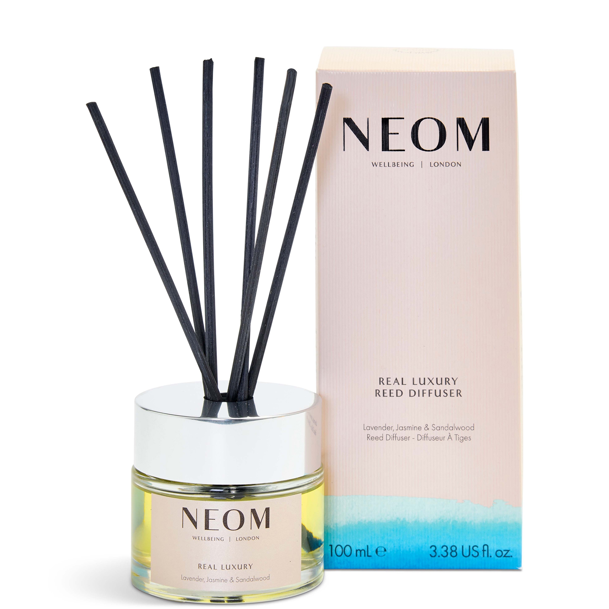 NEOM Real Luxury De-Stress Reed Diffuser | LOOKFANTASTIC