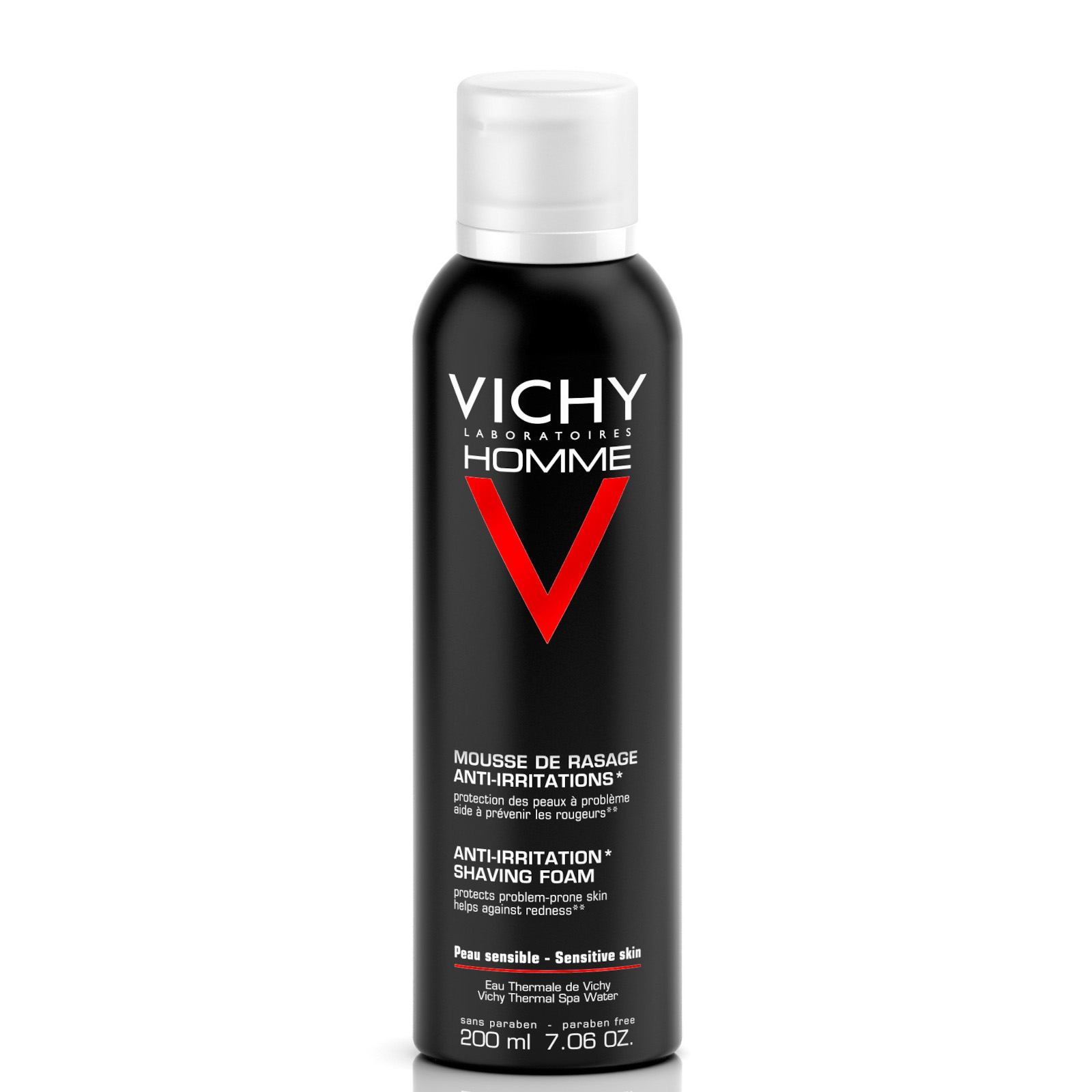Vichy Homme Shaving Foam for Sensitive Skin 200ml | LOOKFANTASTIC