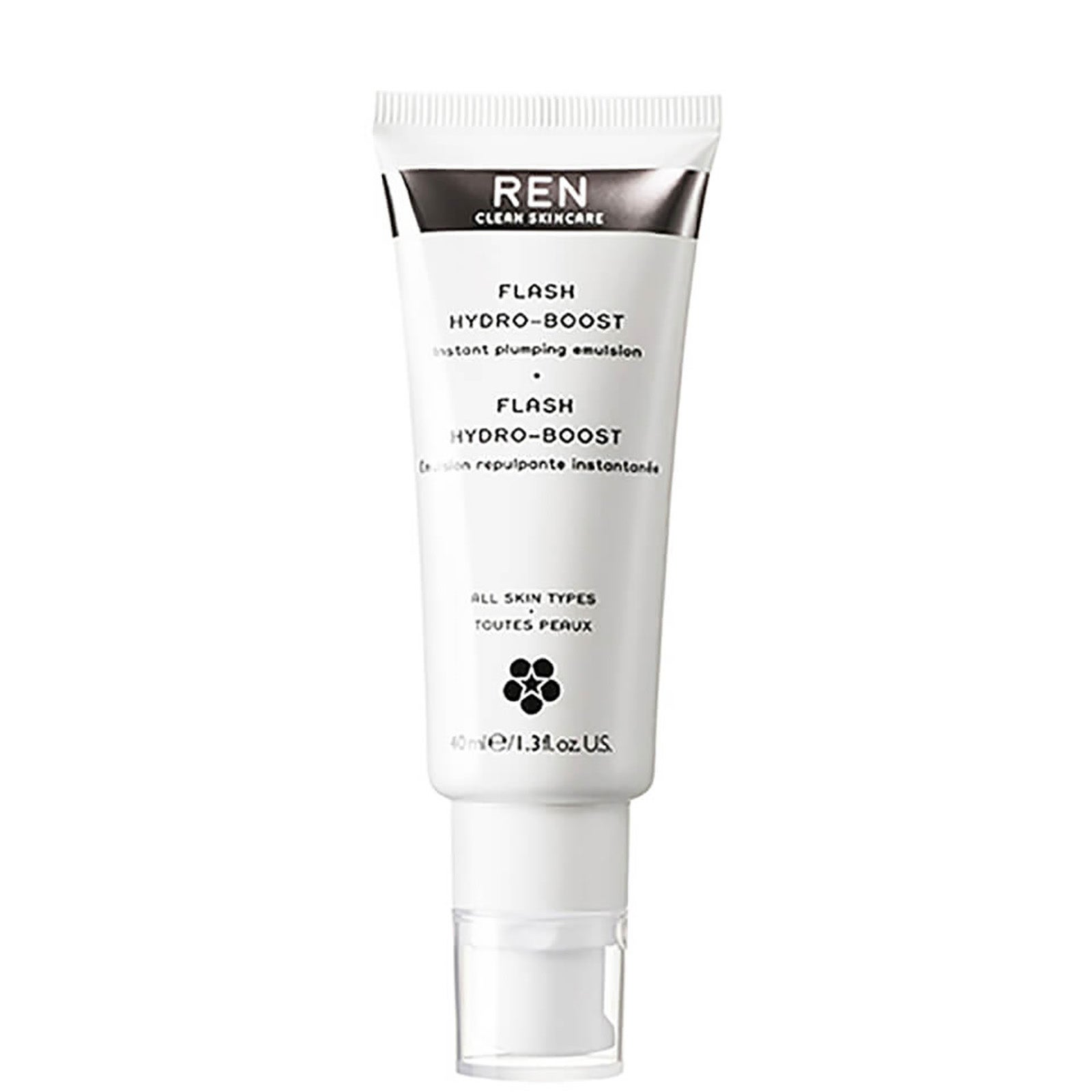 Émulsion Repulpante Instantanée Flash Hydro-Boost REN 40 ml | LOOKFANTASTIC