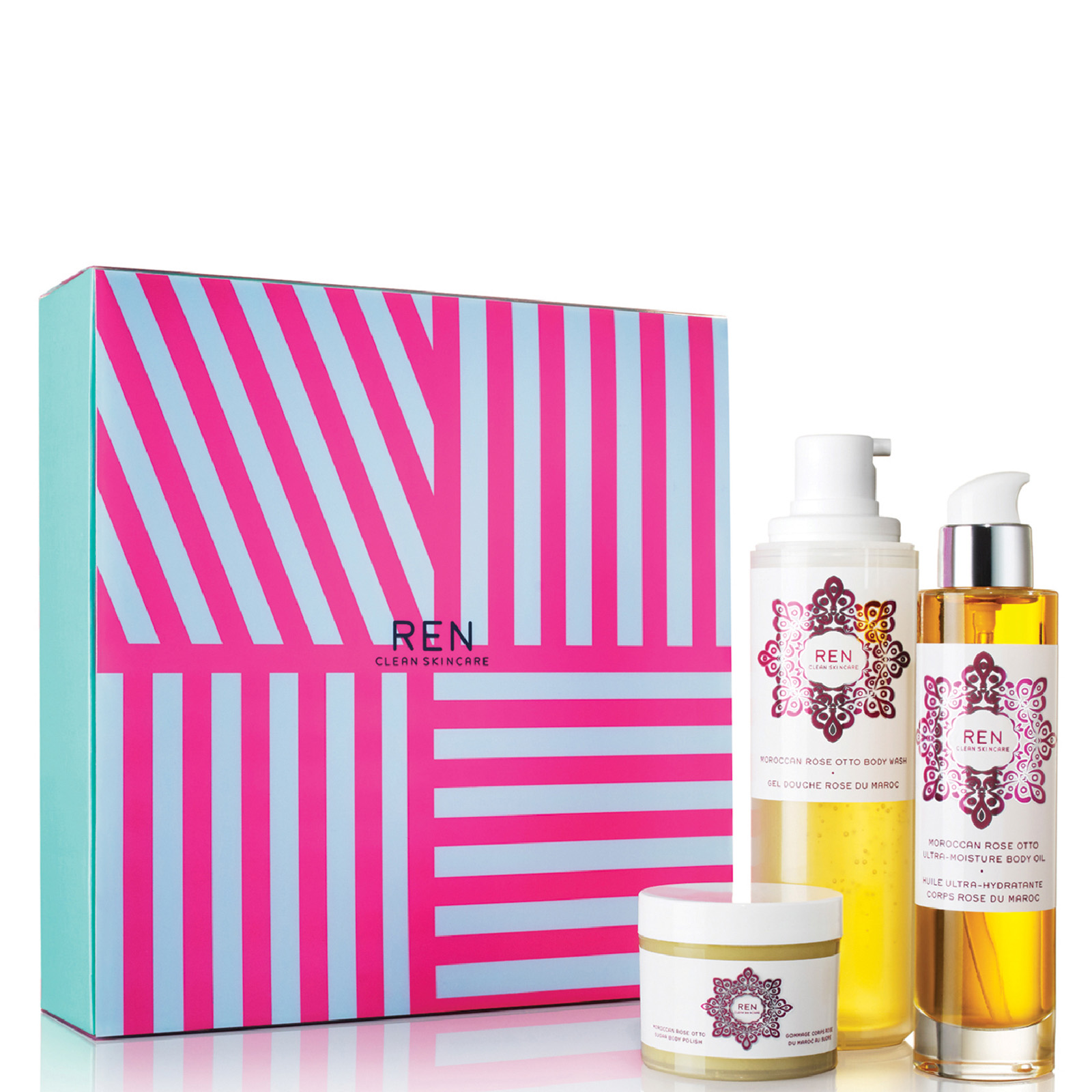 REN Luxury Moroccan Rose Otto Body Collection (Worth £64) | Cult Beauty