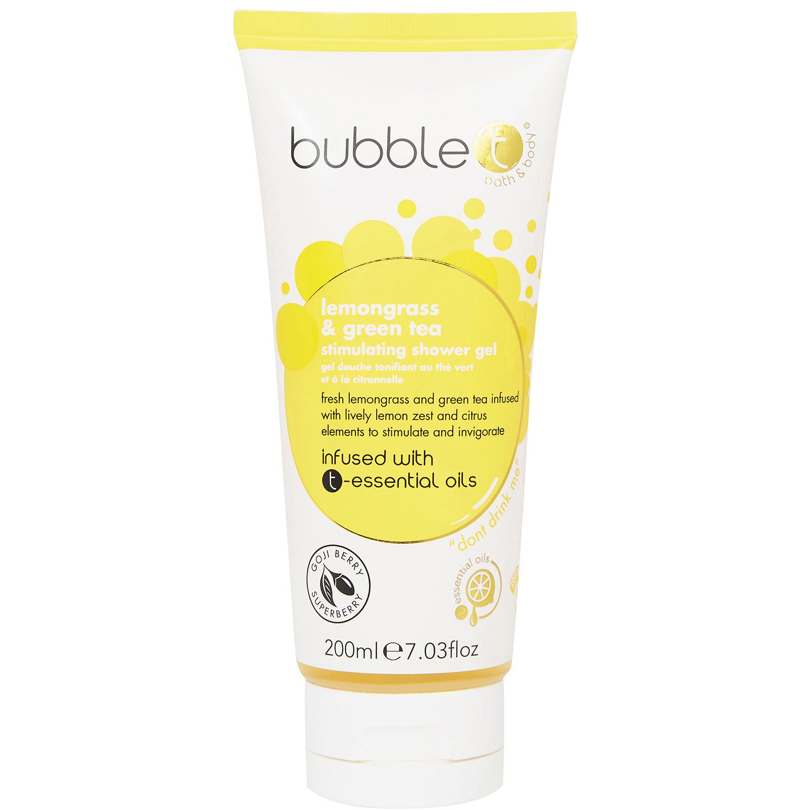 Gel Douche Bubble T - Citronnelle & Thé Vert 200 ml | LOOKFANTASTIC