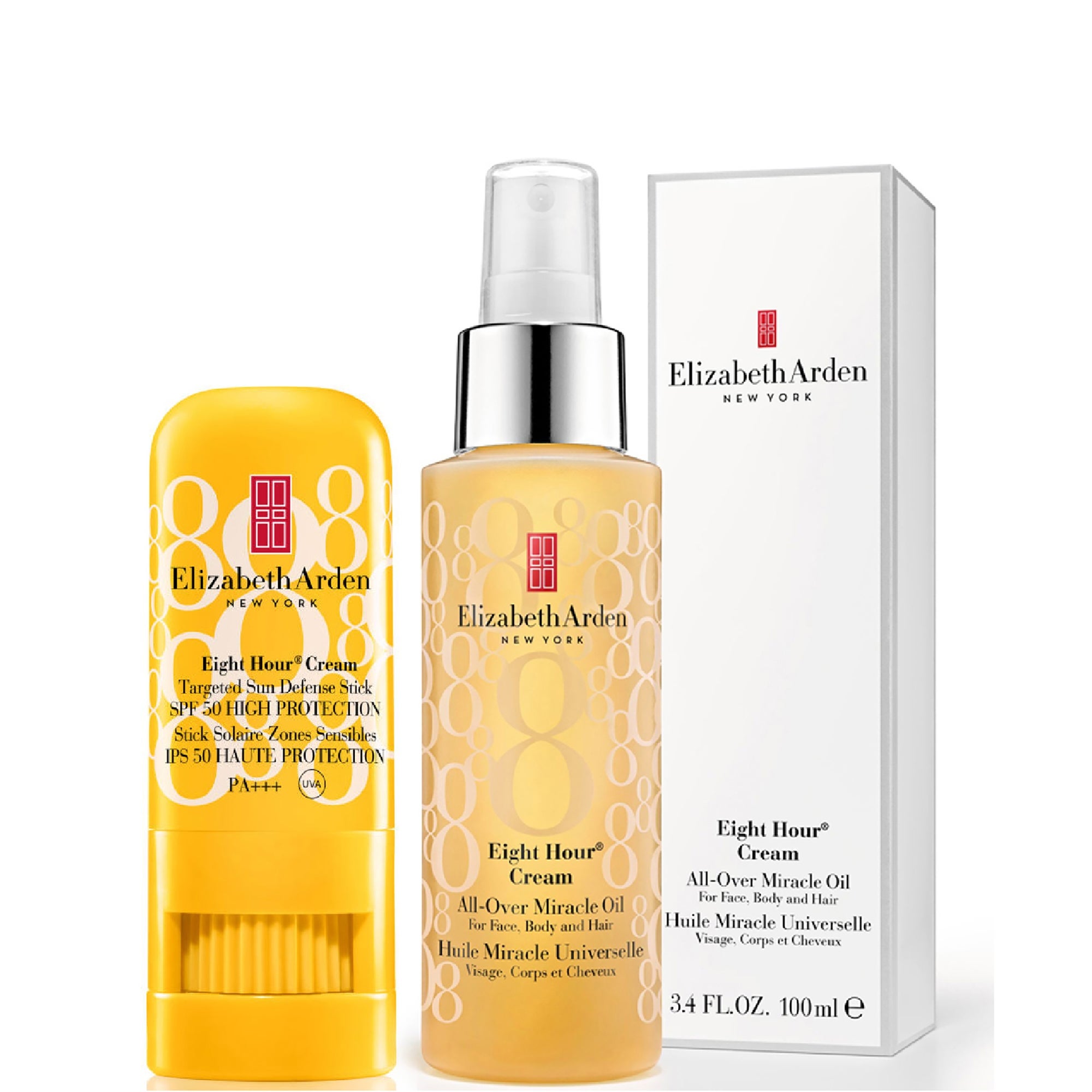 Elizabeth Arden Eight Hour Oil & Sun Defence Set | LOOKFANTASTIC