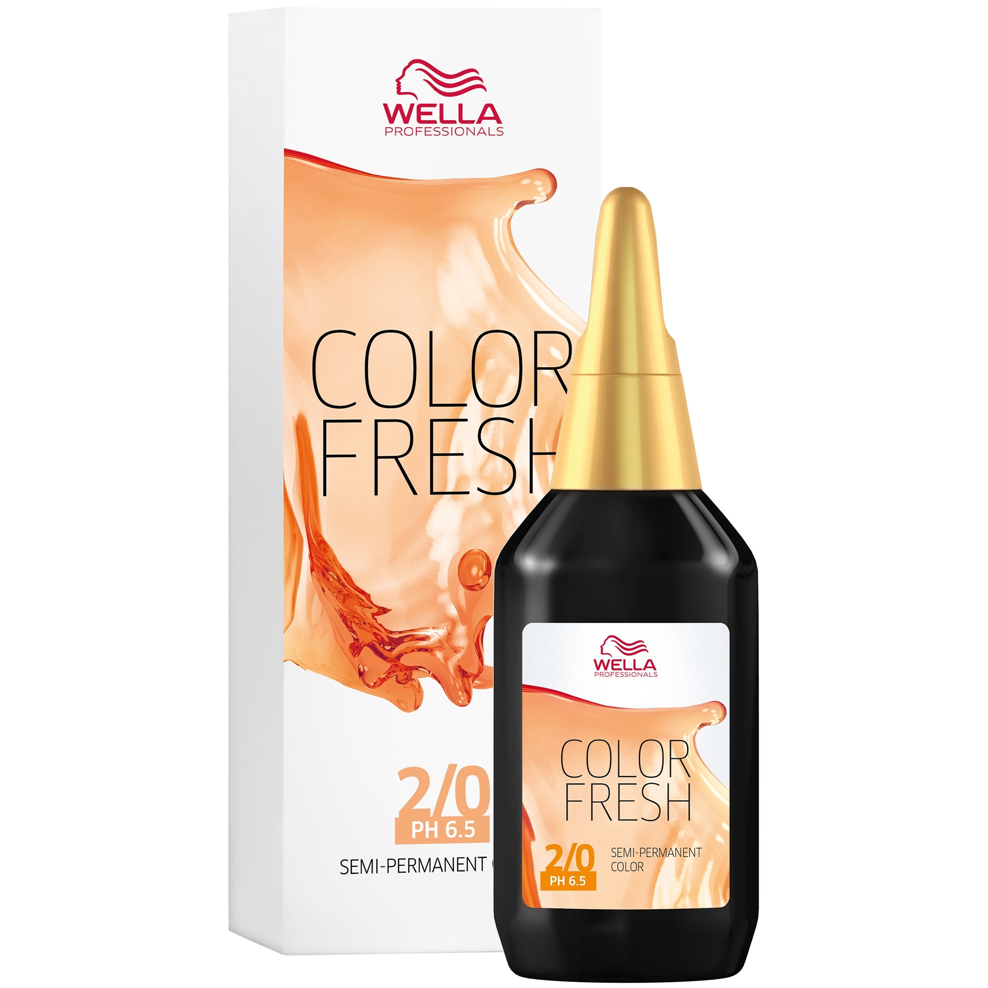 Wella Professionals Color Fresh Semi-Permanent Colour - 2/0 Black 75ml ...