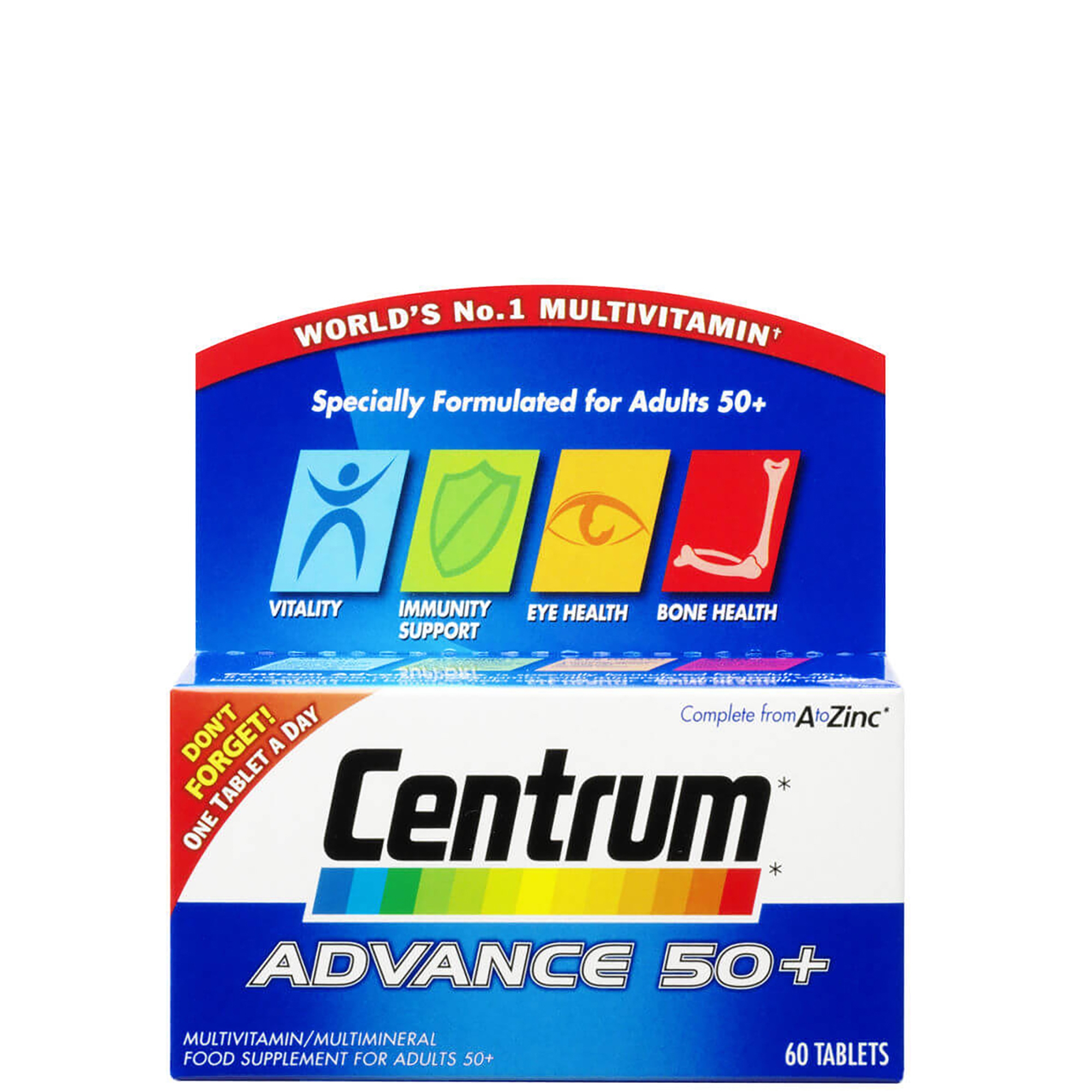 Centrum Advance 50 Plus Multivitamin Tablets - (60 Tablets) | LOOKFANTASTIC