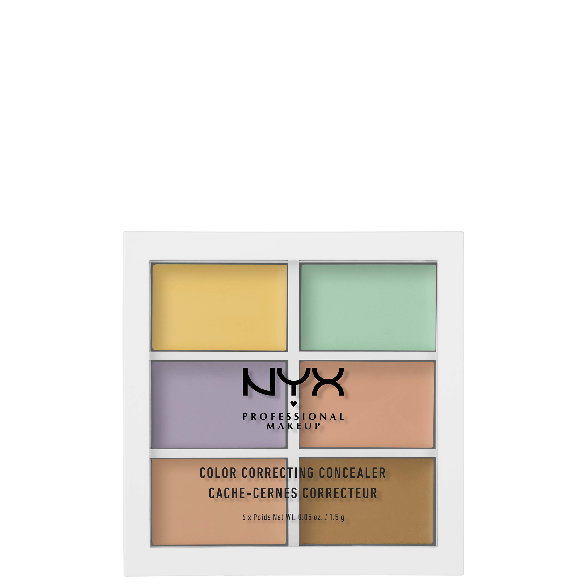 NYX Professional Makeup 3C Palette Color Correcting Concealer LOOKFANTASTIC
