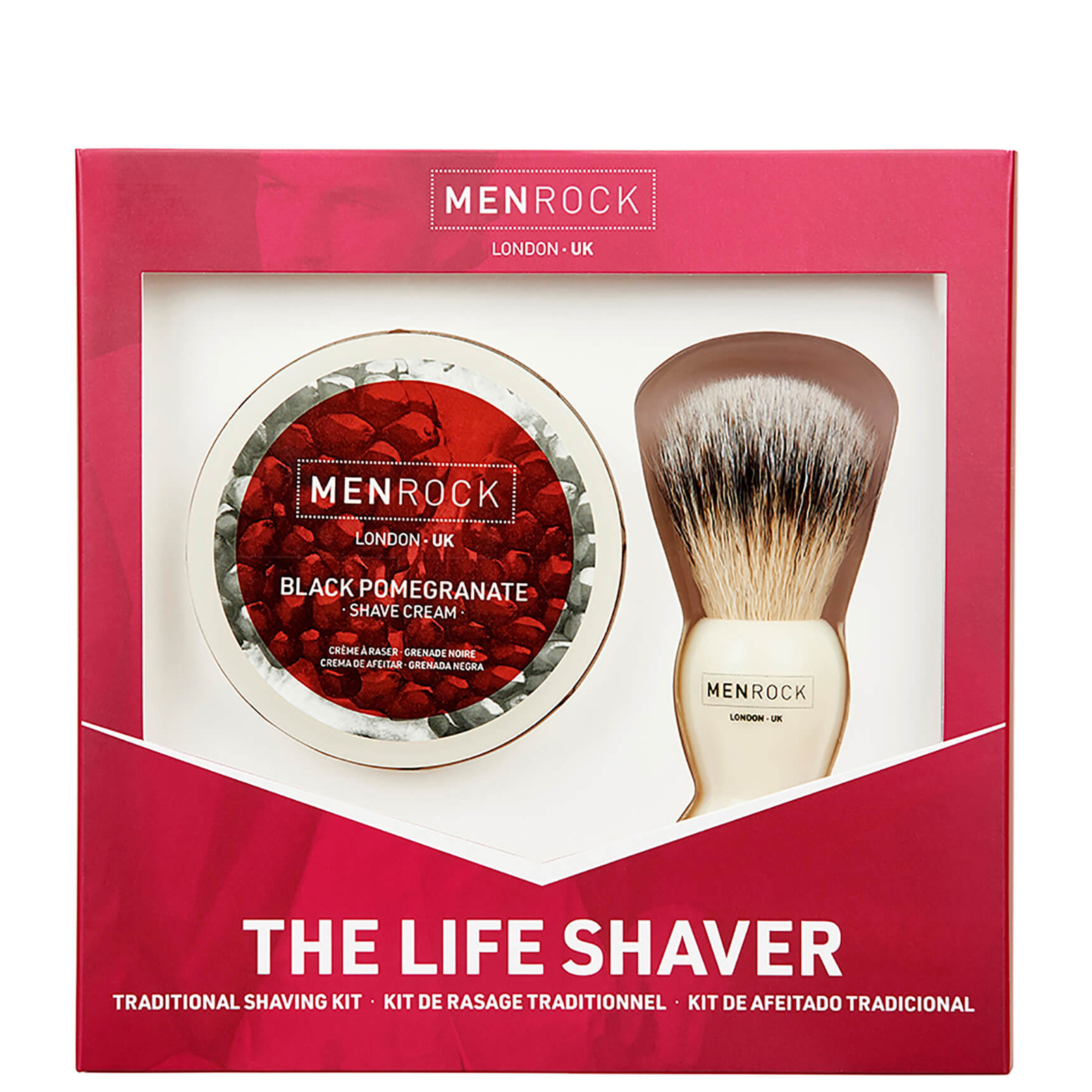 Men Rock The Life Shaver (Black Pomegranate Shave Cream, The Brush ...