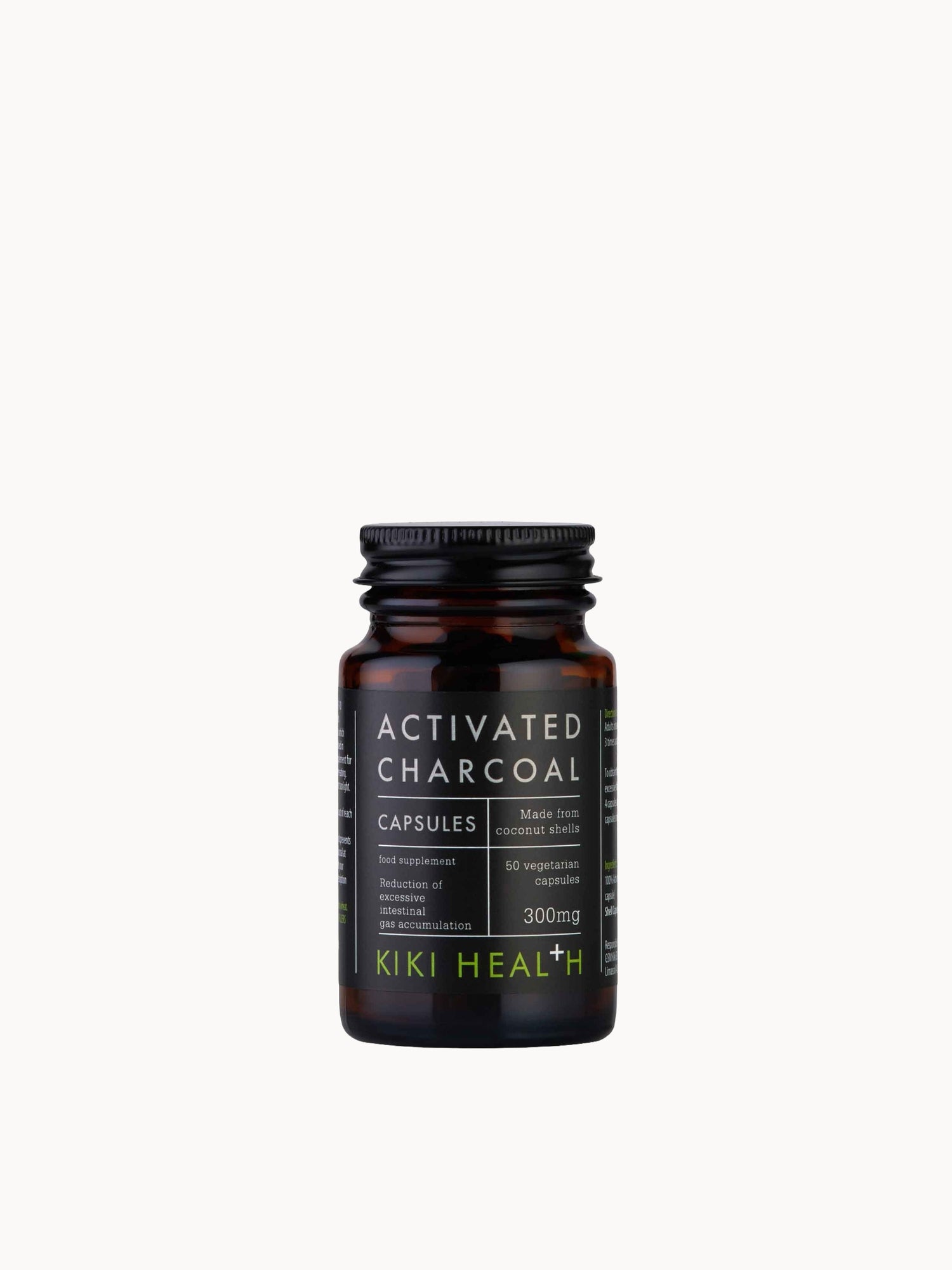 KIKI Health Activated Charcoal Capsules - 50 Vegicaps | LOOKFANTASTIC