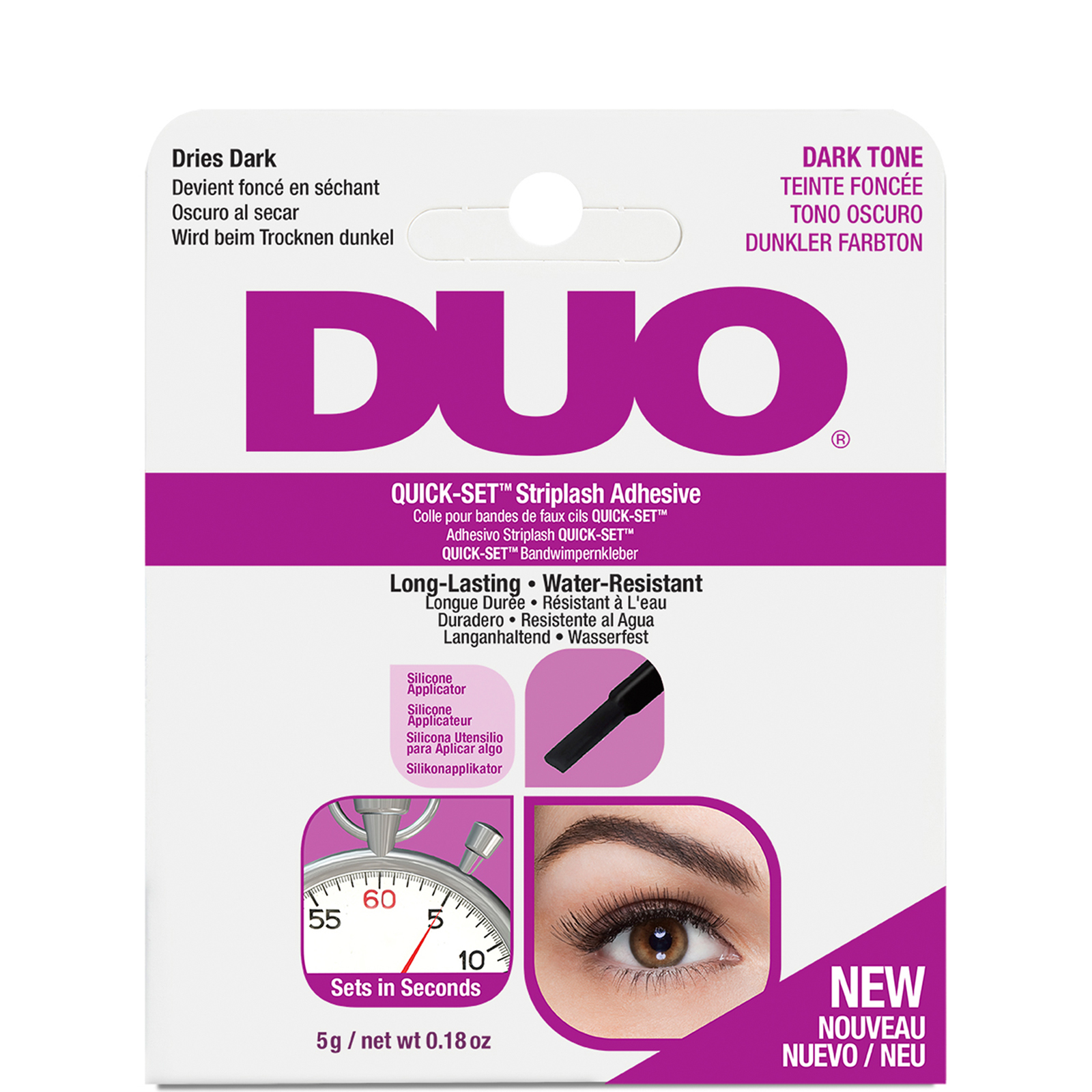 DUO Quick-Set Striplash Adhesive 5g - Dark | LOOKFANTASTIC
