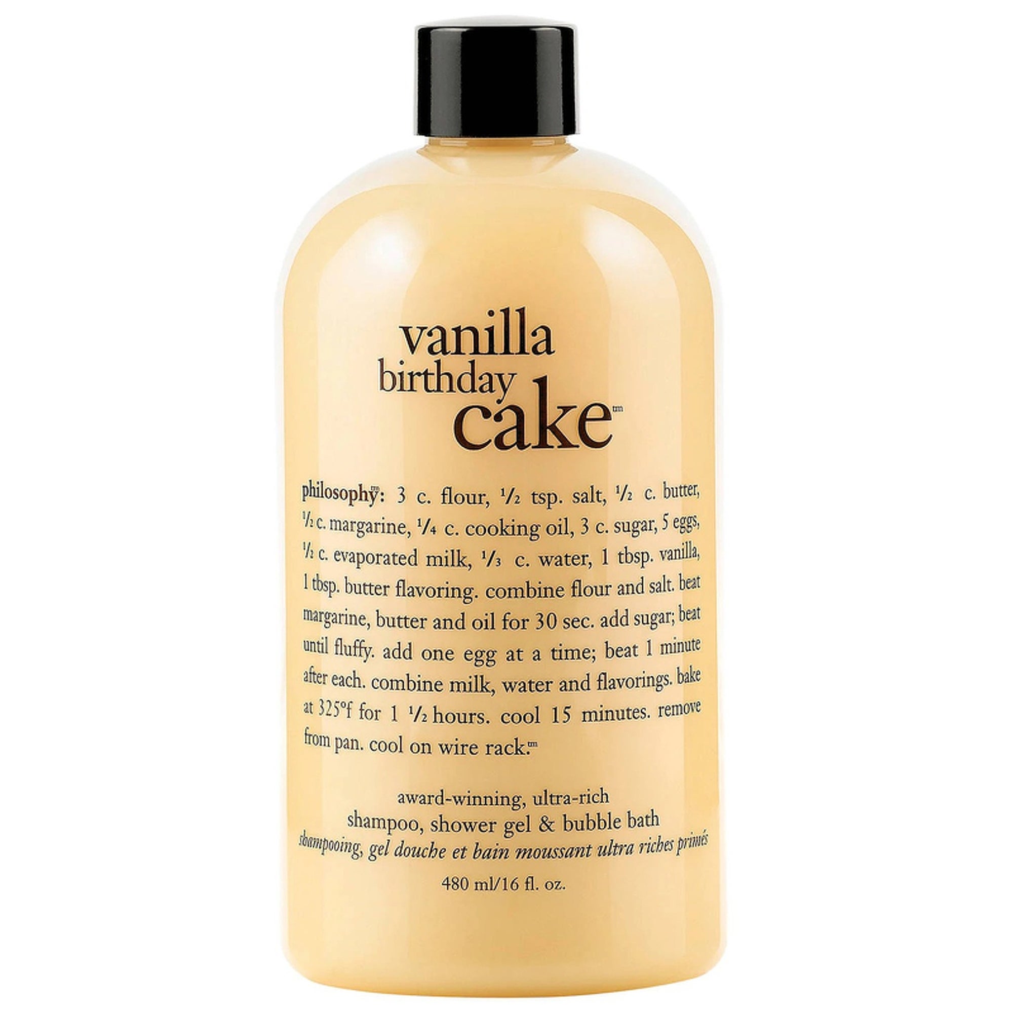 Philosophy Vanilla Birthday Cake Shampoo, Shower Gel 480ml | Fragrance ...