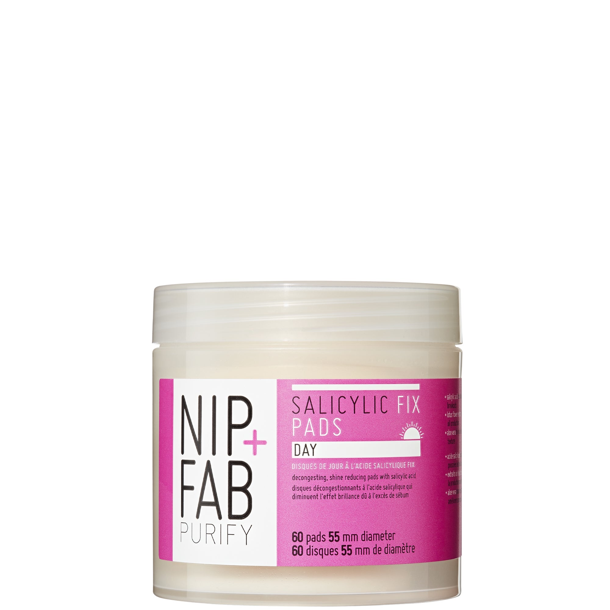 NIP+FAB Teen Skin Fix Salicylic Acid Day Pads 60 Pads | LOOKFANTASTIC