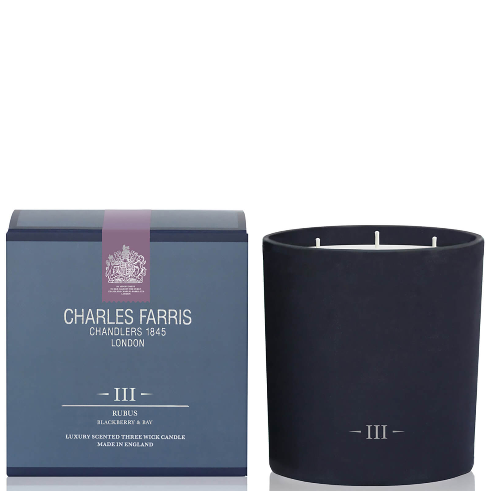 Charles Farris Signature Rubus 3 Wick Candle 640g | Coggles