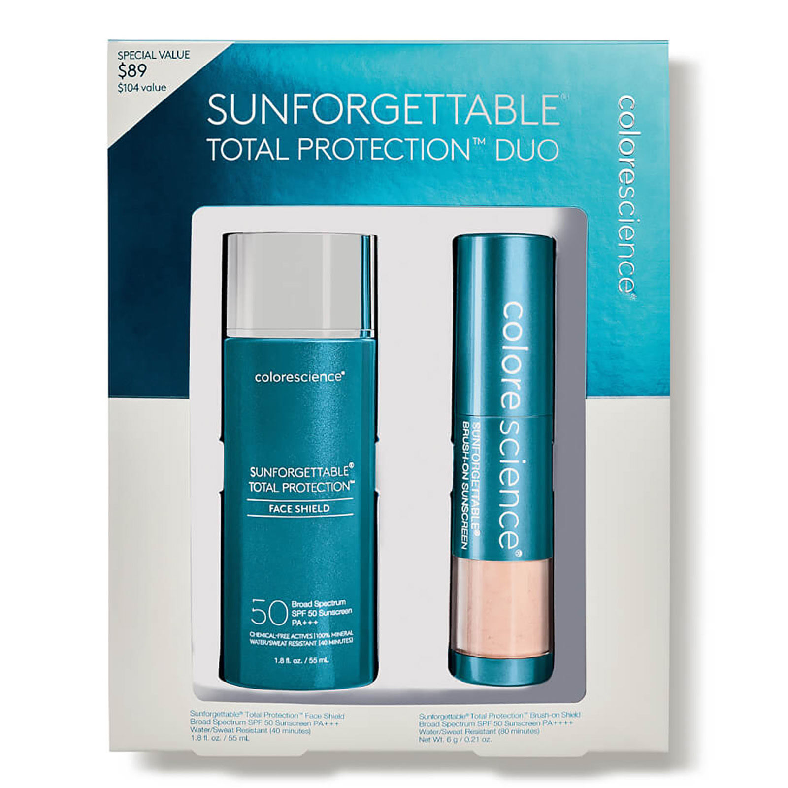 Colorescience Sunforgettable® Total Protection™ Duo Kit SPF 50 - Medium ...