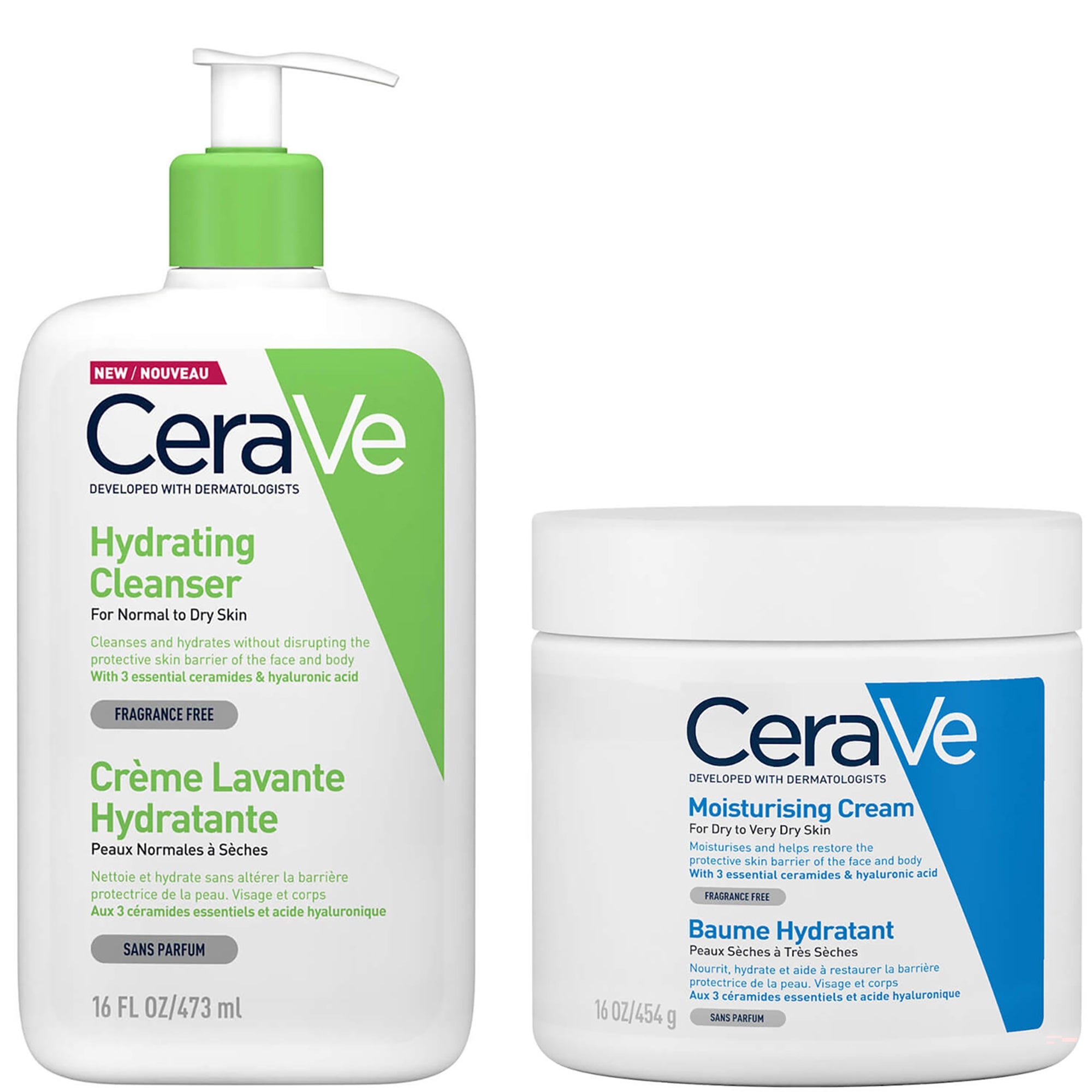 Cerave Cleanser Large Duo | LOOKFANTASTIC