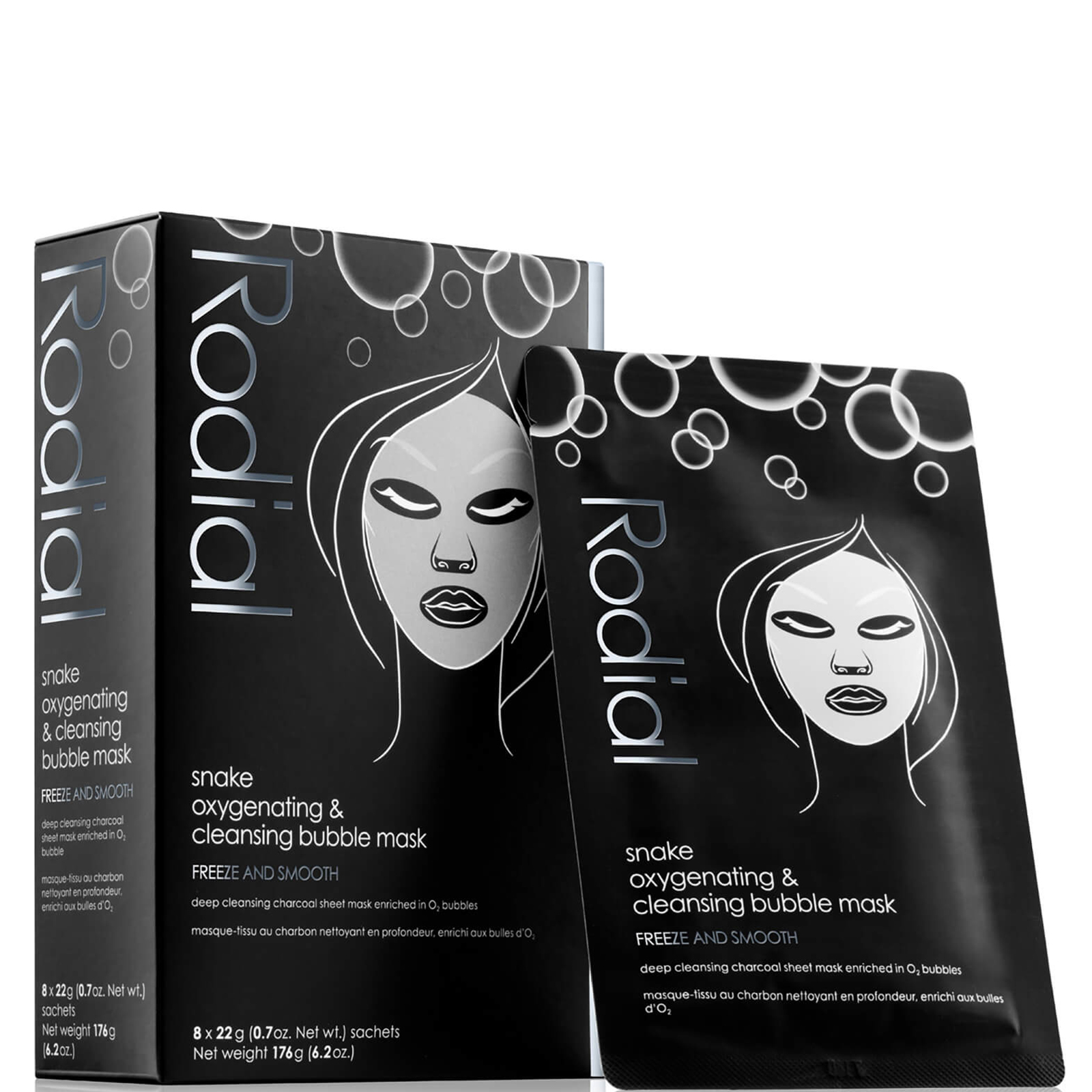 Rodial Snake Bubble Mask (8 Pack) | LOOKFANTASTIC