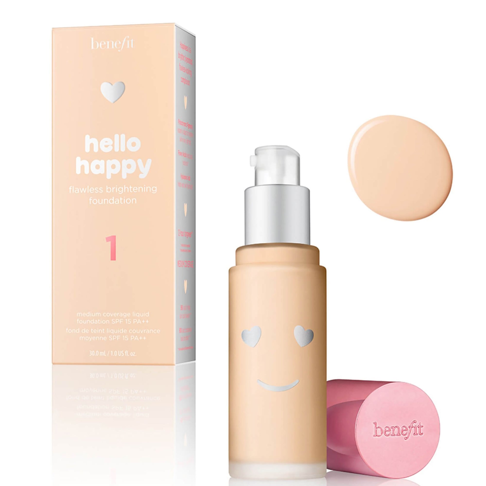 benefit Hello Happy Flawless Liquid Foundation (Various Shades ...