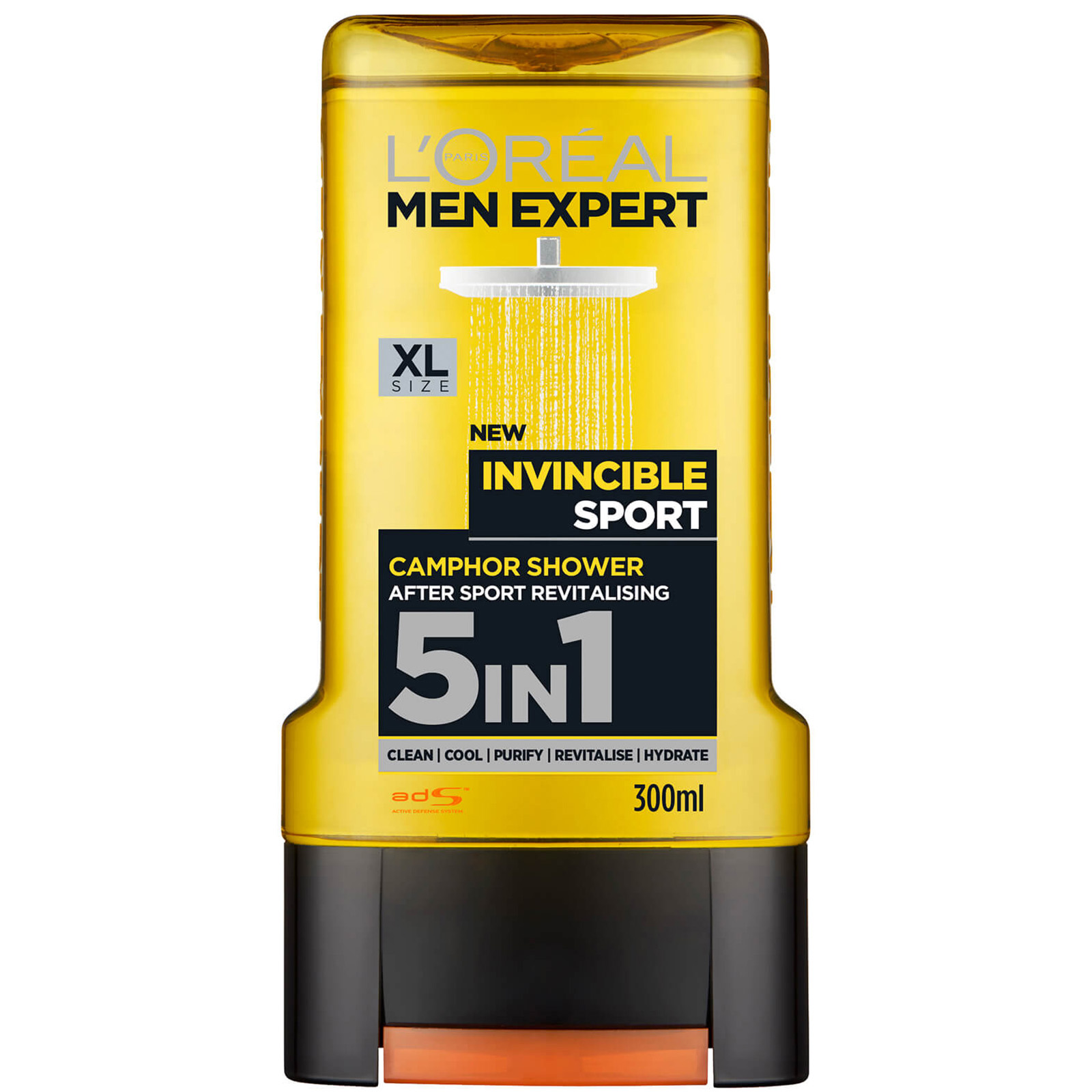 L'Oréal Men Expert Invincible Sport 5-in-1 Shower Gel 300ml | LOOKFANTASTIC