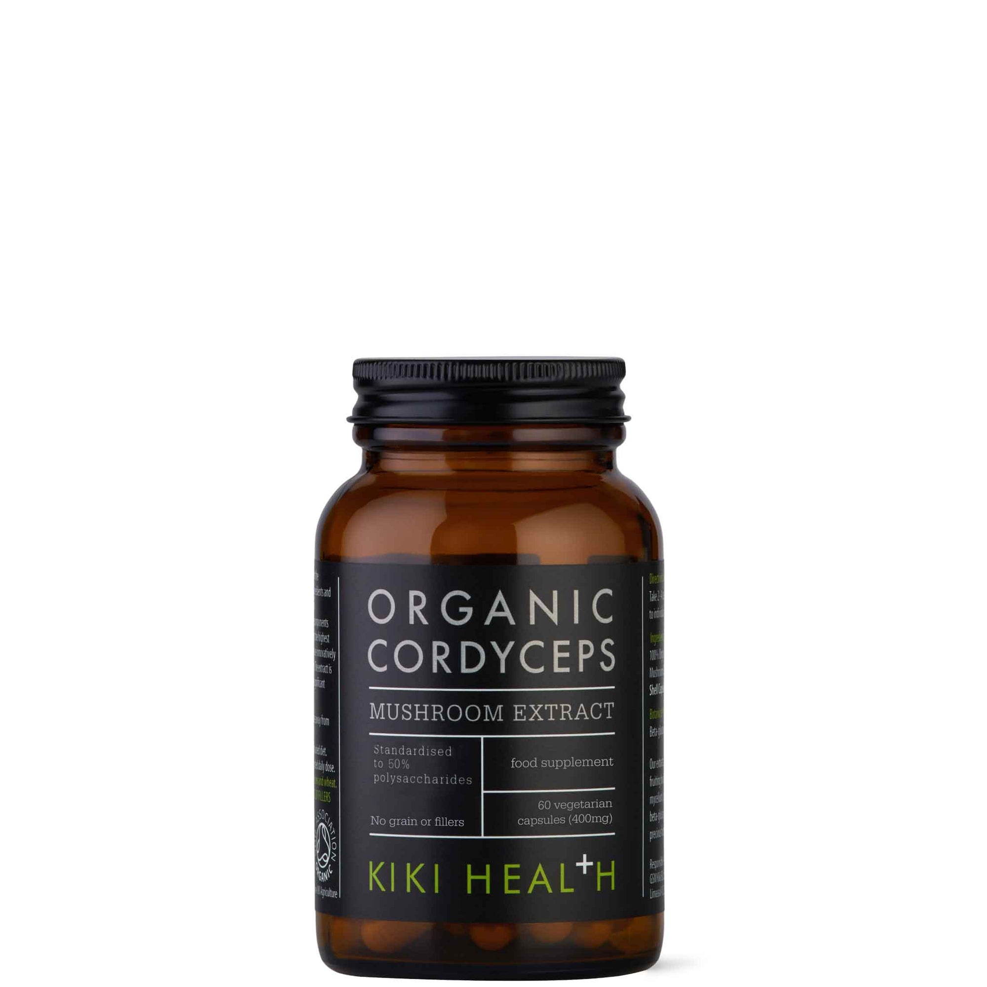 KIKI Health Organic Cordyceps Extract Mushroom (60 Vegicaps ...