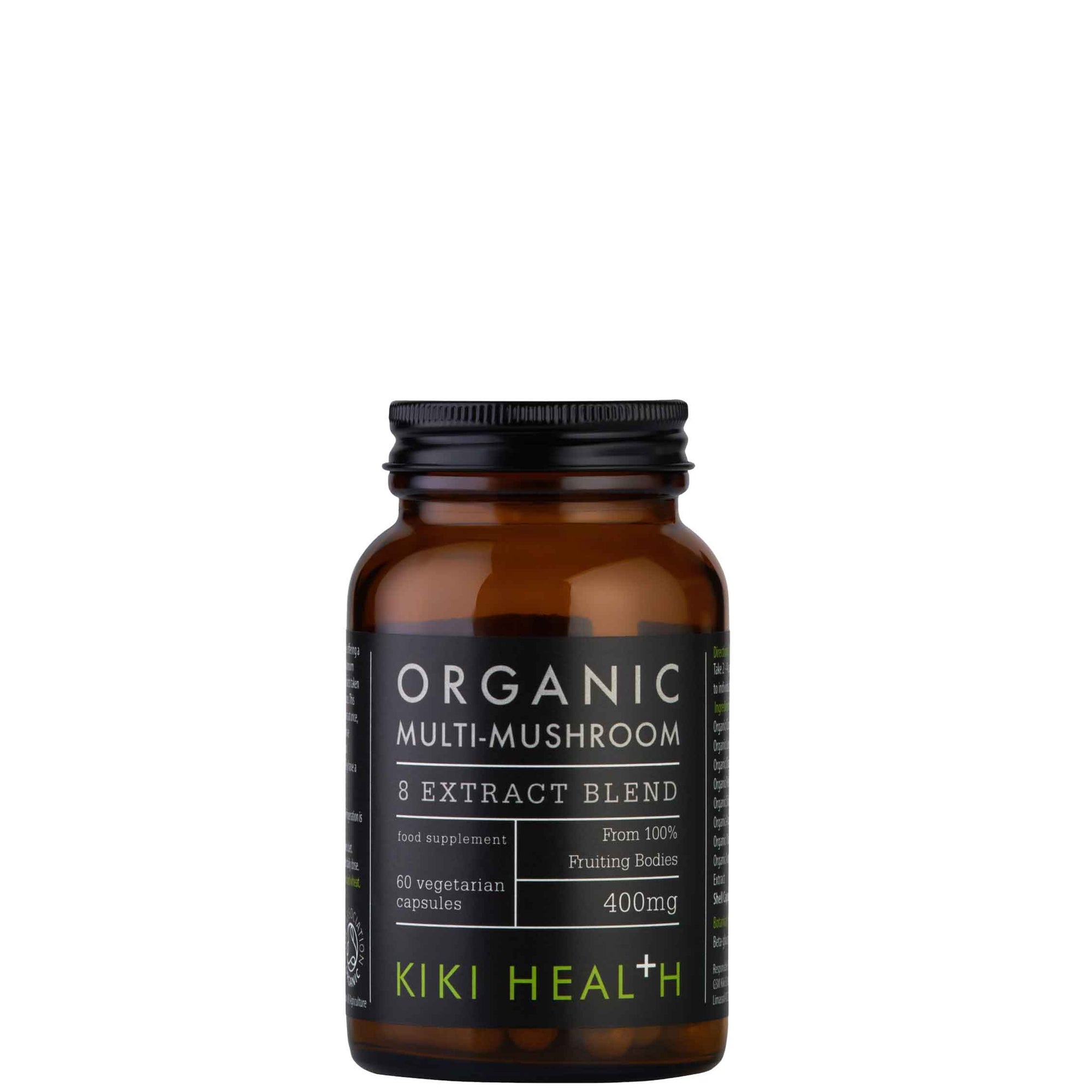 KIKI Health Organic Multi-Mushroom 8 Extract Blend (60 Vegicaps ...