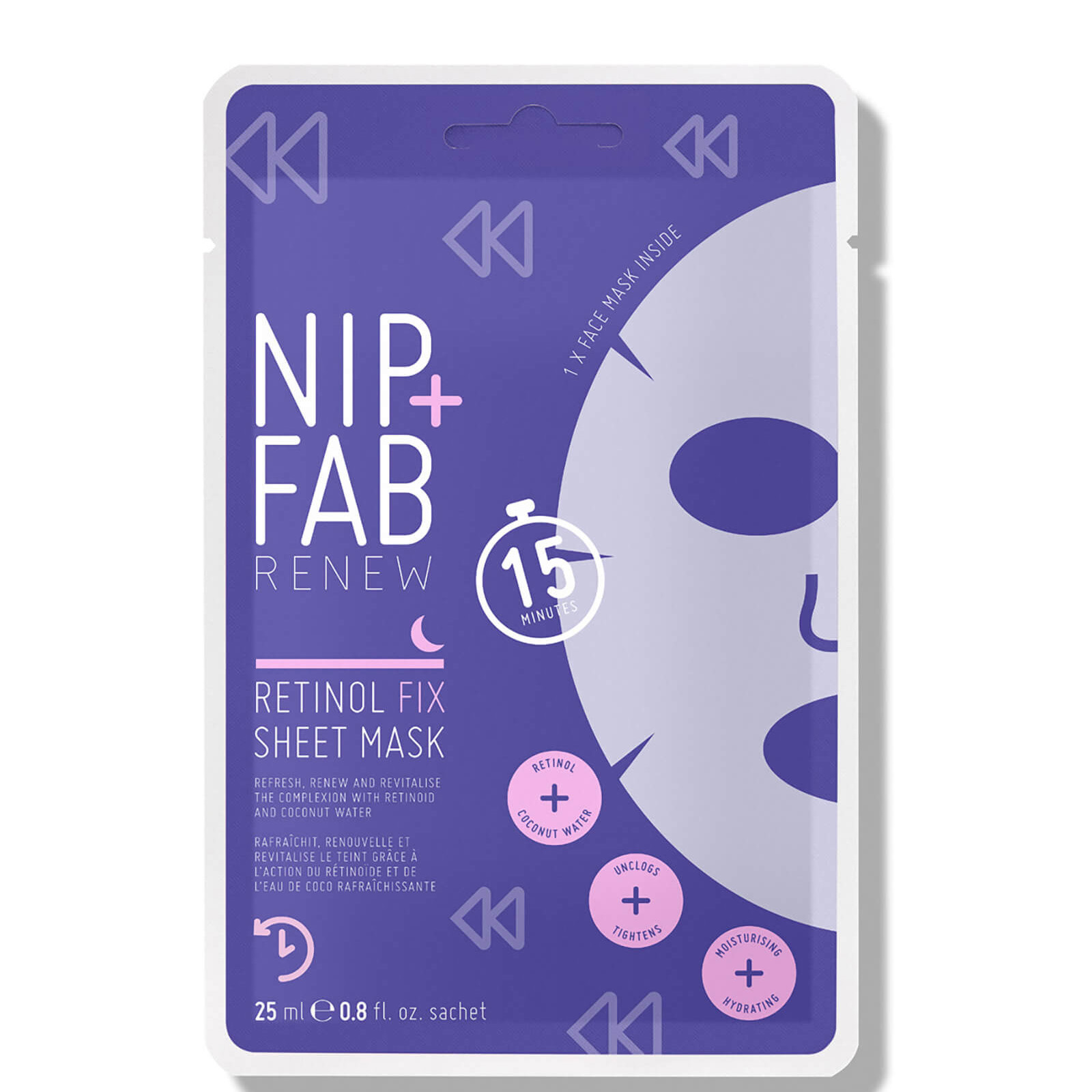 NIP+FAB Retinol Fix Sheet Mask 10g | LOOKFANTASTIC