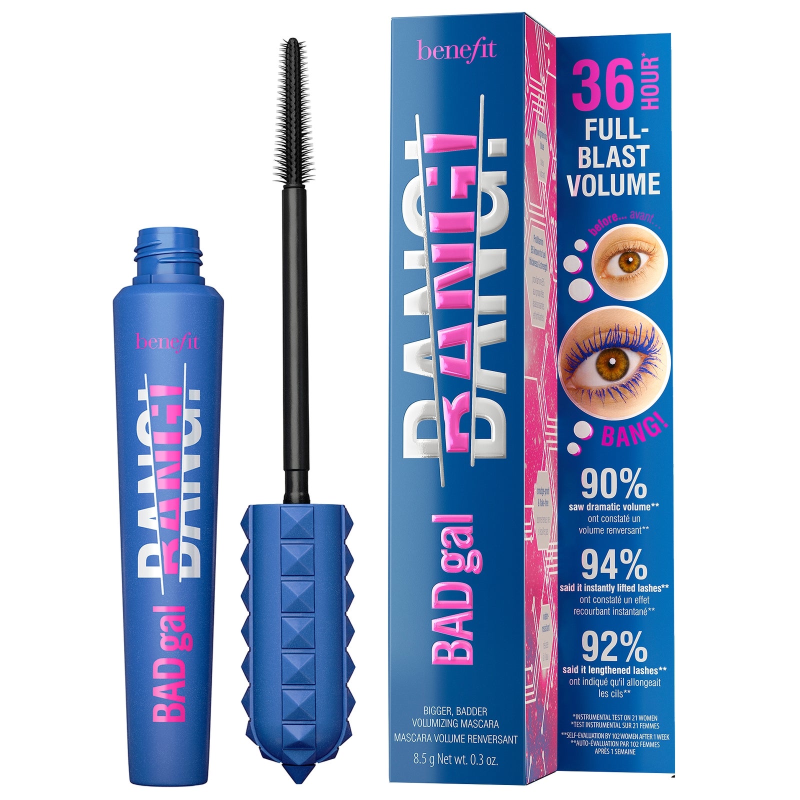 benefit BADgal Bang Mascara Brightening Blue 8.5g | allbeauty