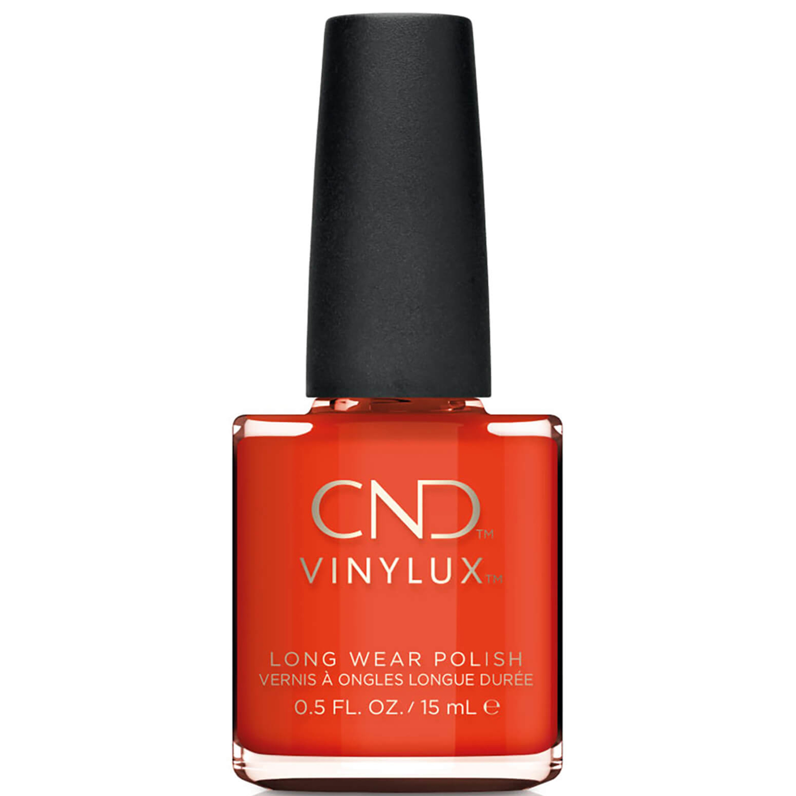 CND Vinylux Electric Orange Nail Varnish 15ml | LOOKFANTASTIC