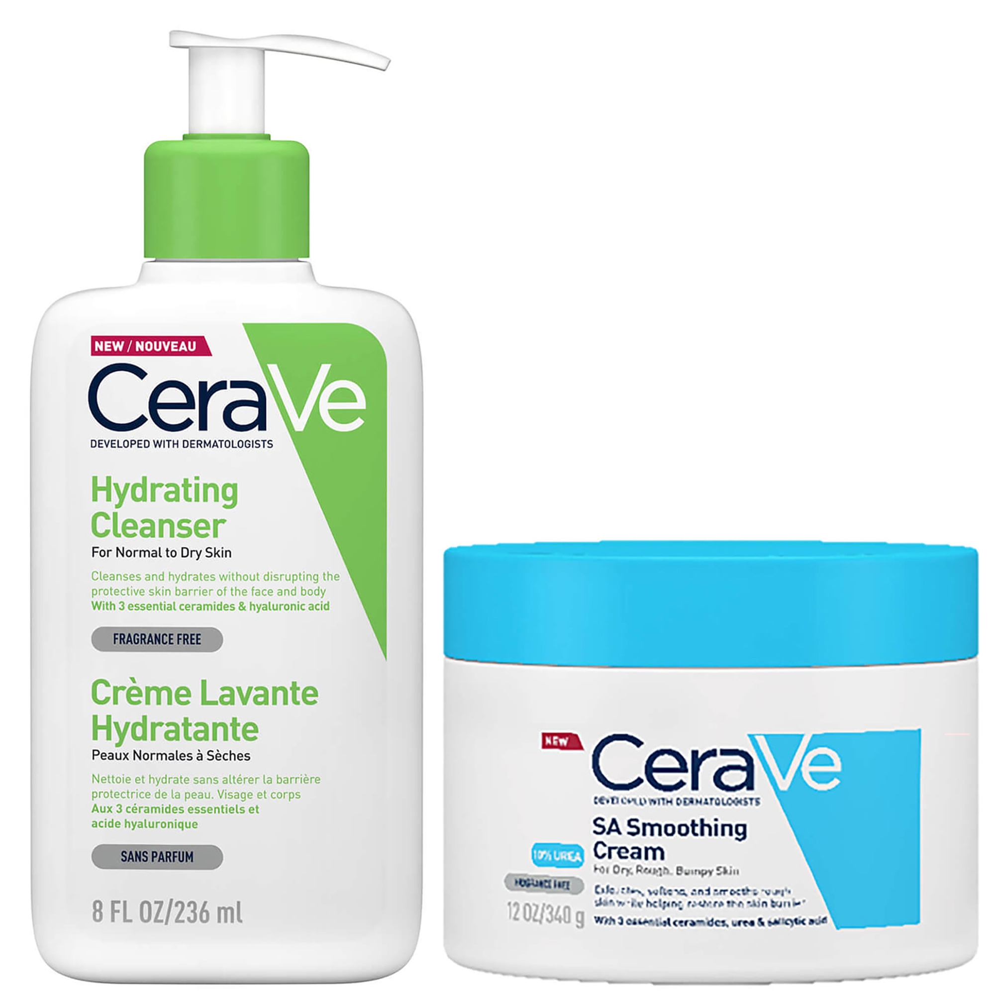CeraVe Hydrate and Smooth Bundle | LOOKFANTASTIC