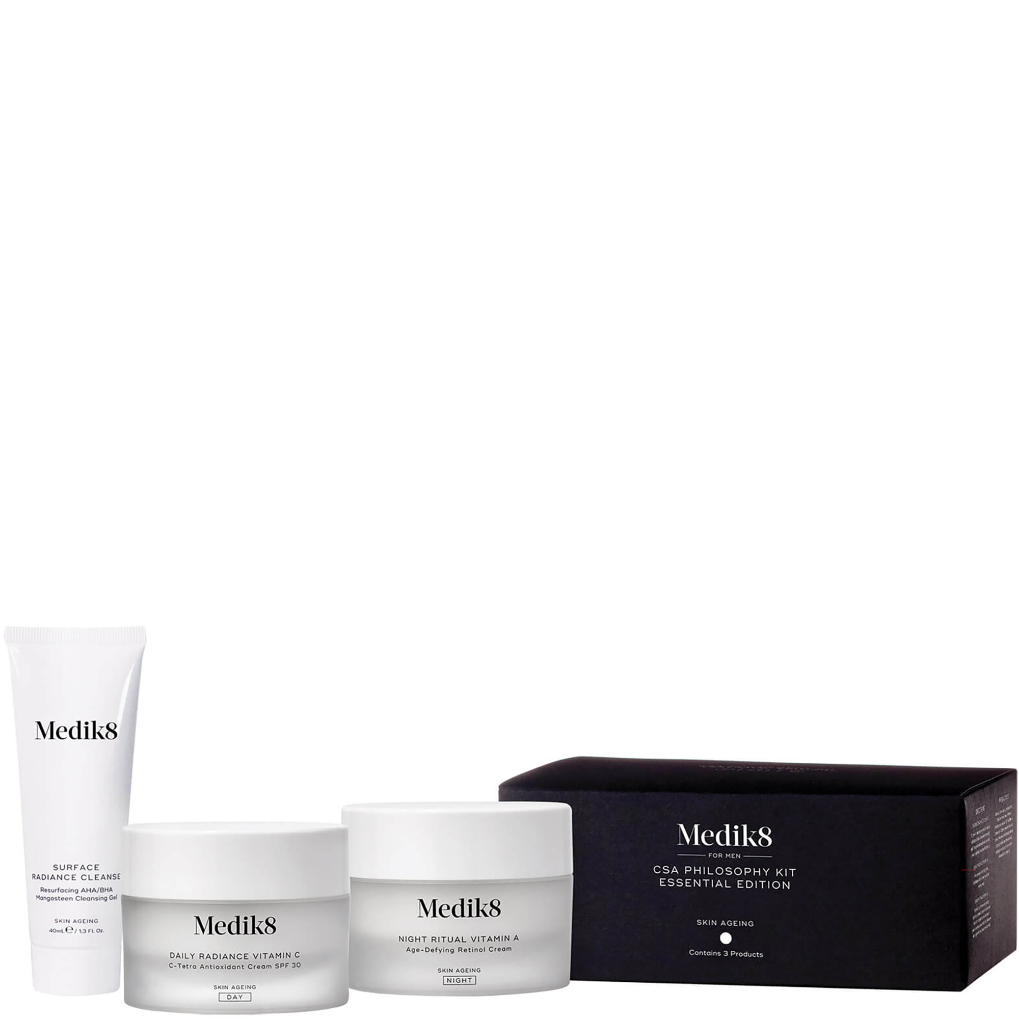 Medik8 CSA Philosophy Essential Edition Kit for Men | LOOKFANTASTIC