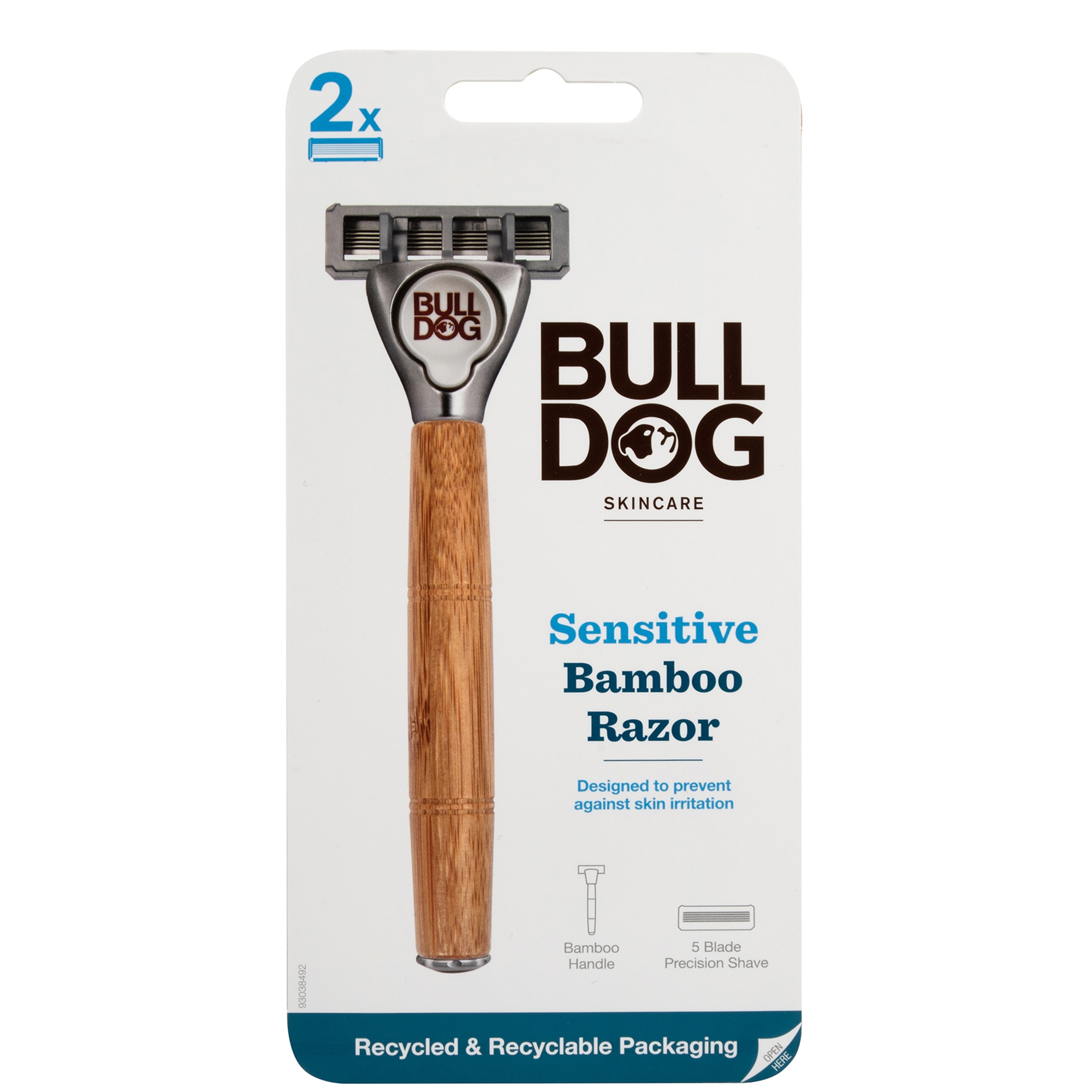 Bulldog Skincare Sensitive Bamboo Razor 66g | LOOKFANTASTIC